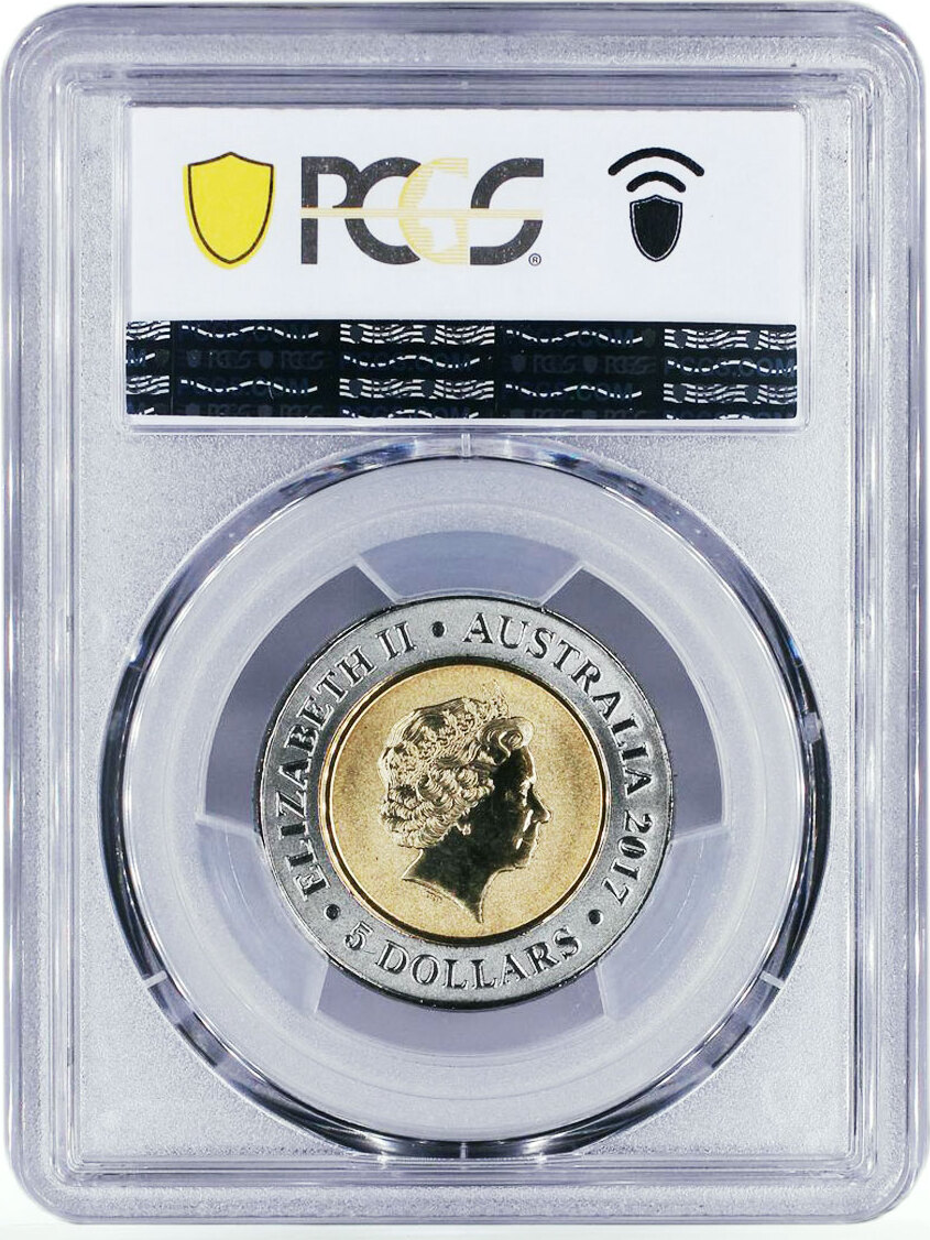 Australia 5 dollars Planetary Coin Saturn Space MS69 PCGS AlBronze coin ...