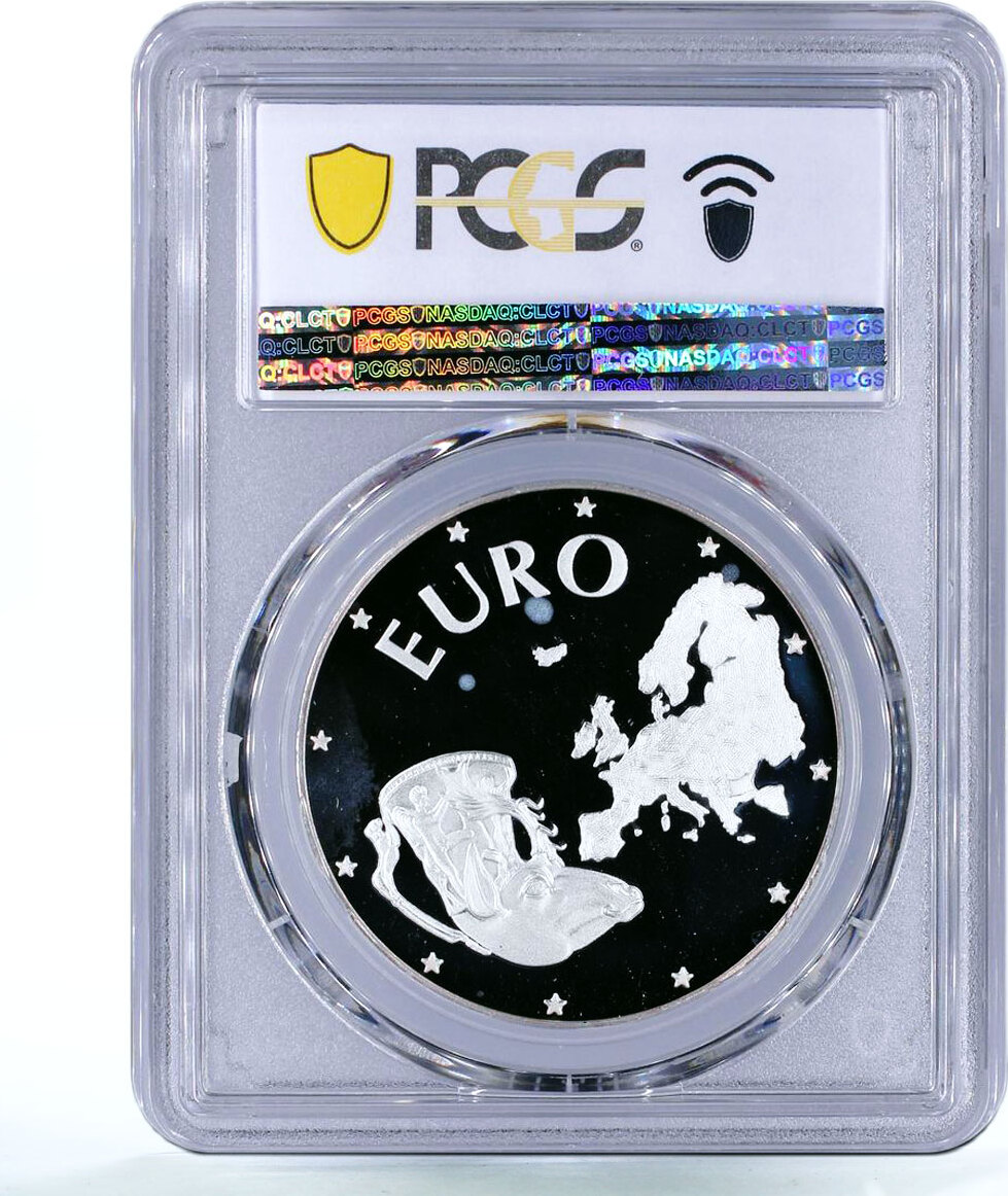 Bulgaria 10000 leva Euro Rhyton Rider of Madara PR67 PCGS silver coin ...