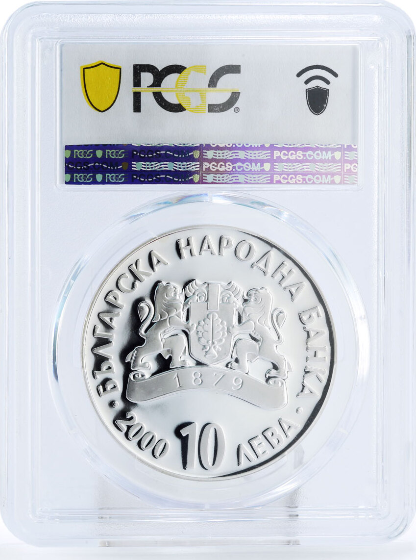 Bulgaria 10 leva Acceptance in the European Union PR66 PCGS silver coin ...