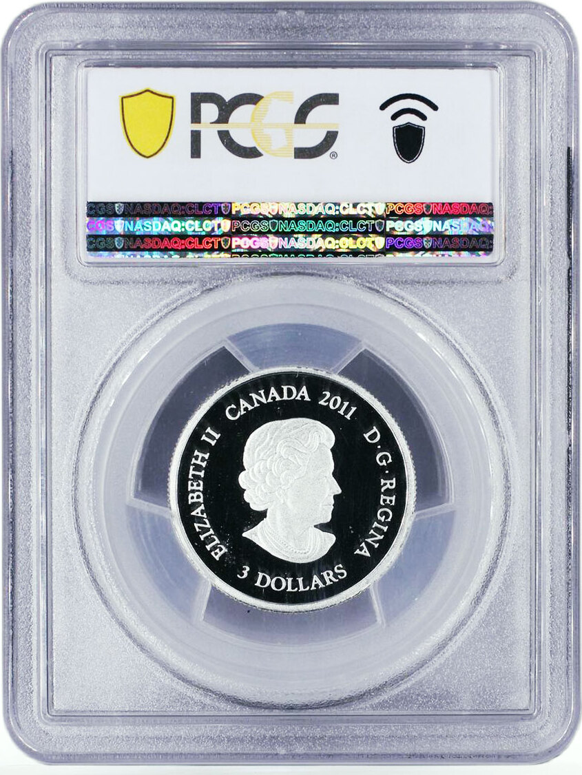 Canada 3 dollars Birhtstones May Green Emerald PR70 PCGS silver coin ...