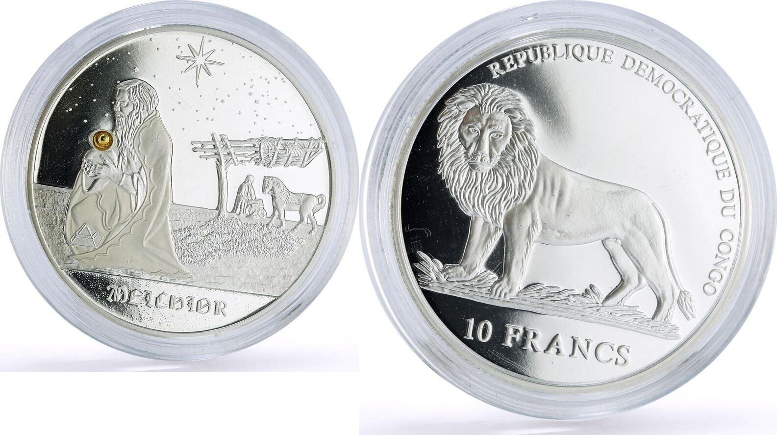 Democratic Republic of the Congo Congo 10 francs Wise Men Biblical Magi ...