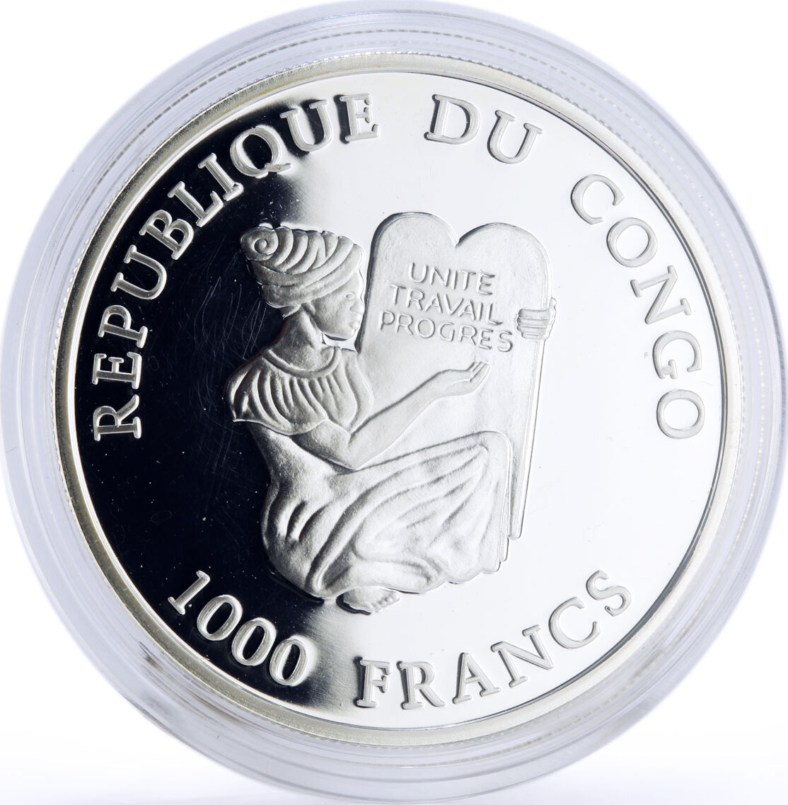 Congo 1000 francs Seafaring Portuguese Merchant Ships Clippers silver ...