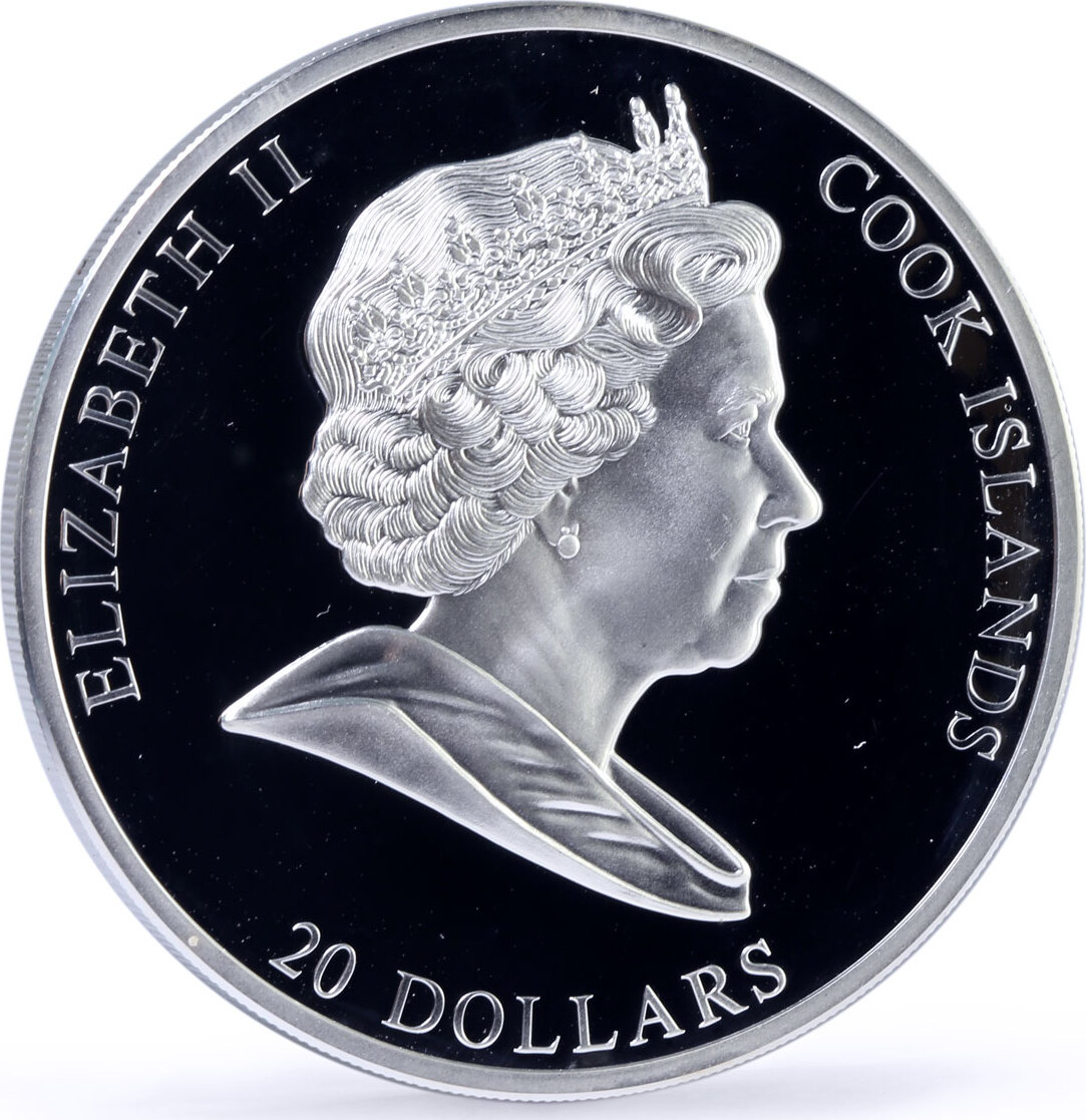 Cook Islands 20 dollars Canaletto Art Return of the Bucintoro silver ...