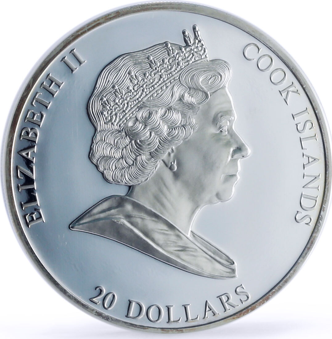 Cook Islands 20 dollars Carl Spitzweg Art Poor Poet PF68 NGC silver ...