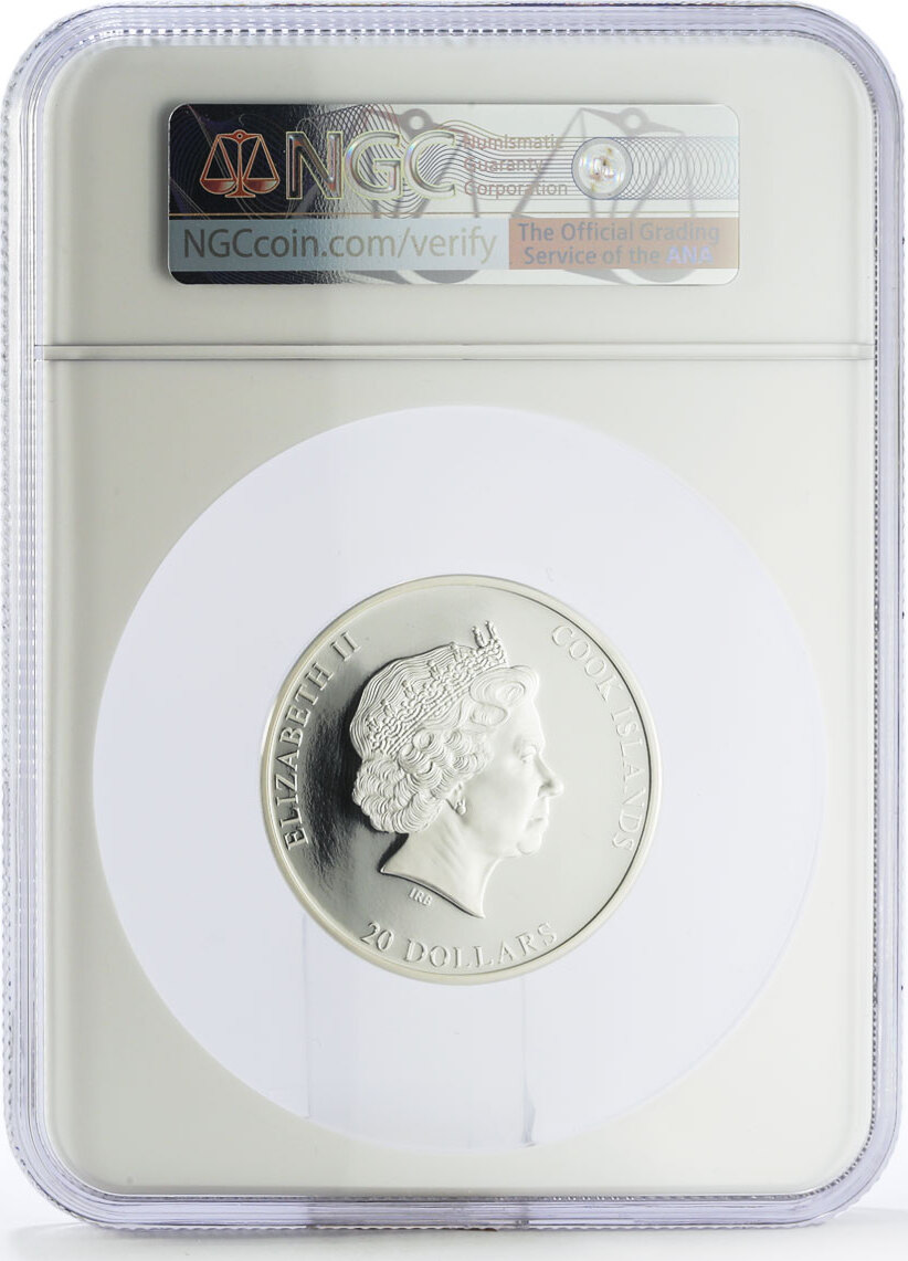 Cook Islands 20 dollars Edvard Munch Art The Scream PF69 NGC silver ...