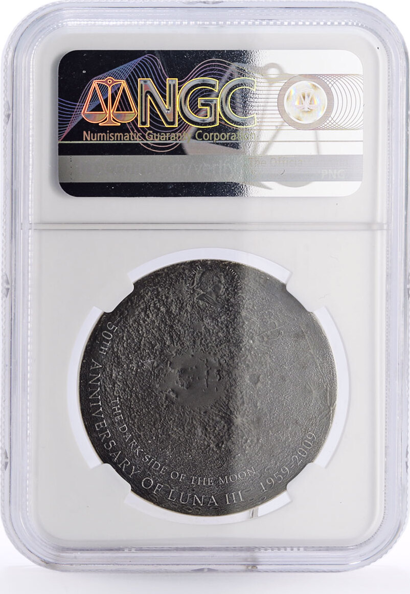 5 dollars Cook Islands 5 $ Moon Landing Meteorite Apollo 11 Luna III ...