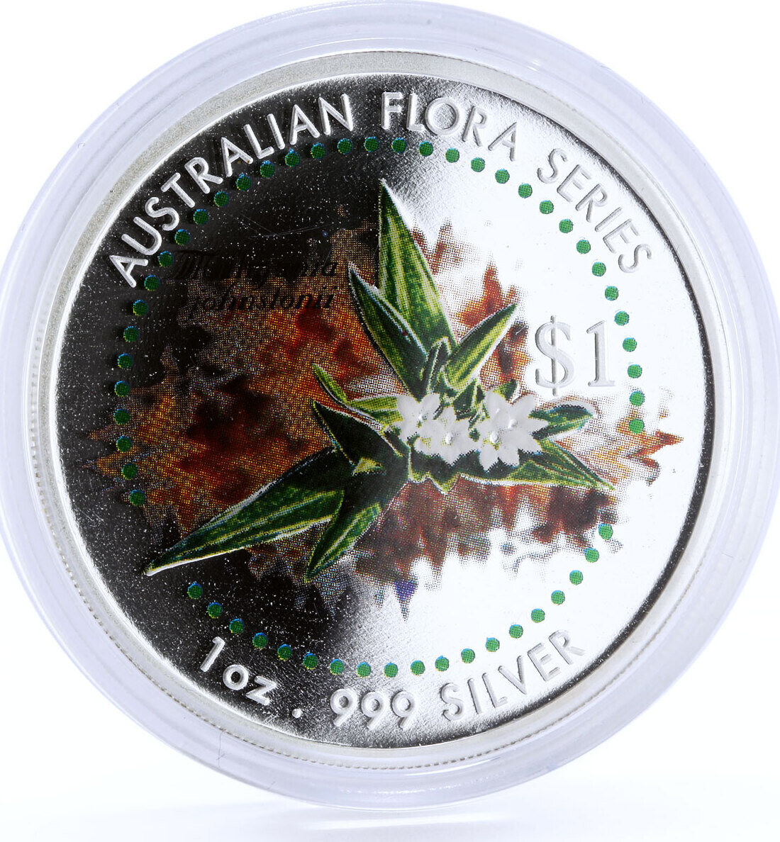 1 dollar Cook Islands set of 5 coins Australian Flora Plants colored ...