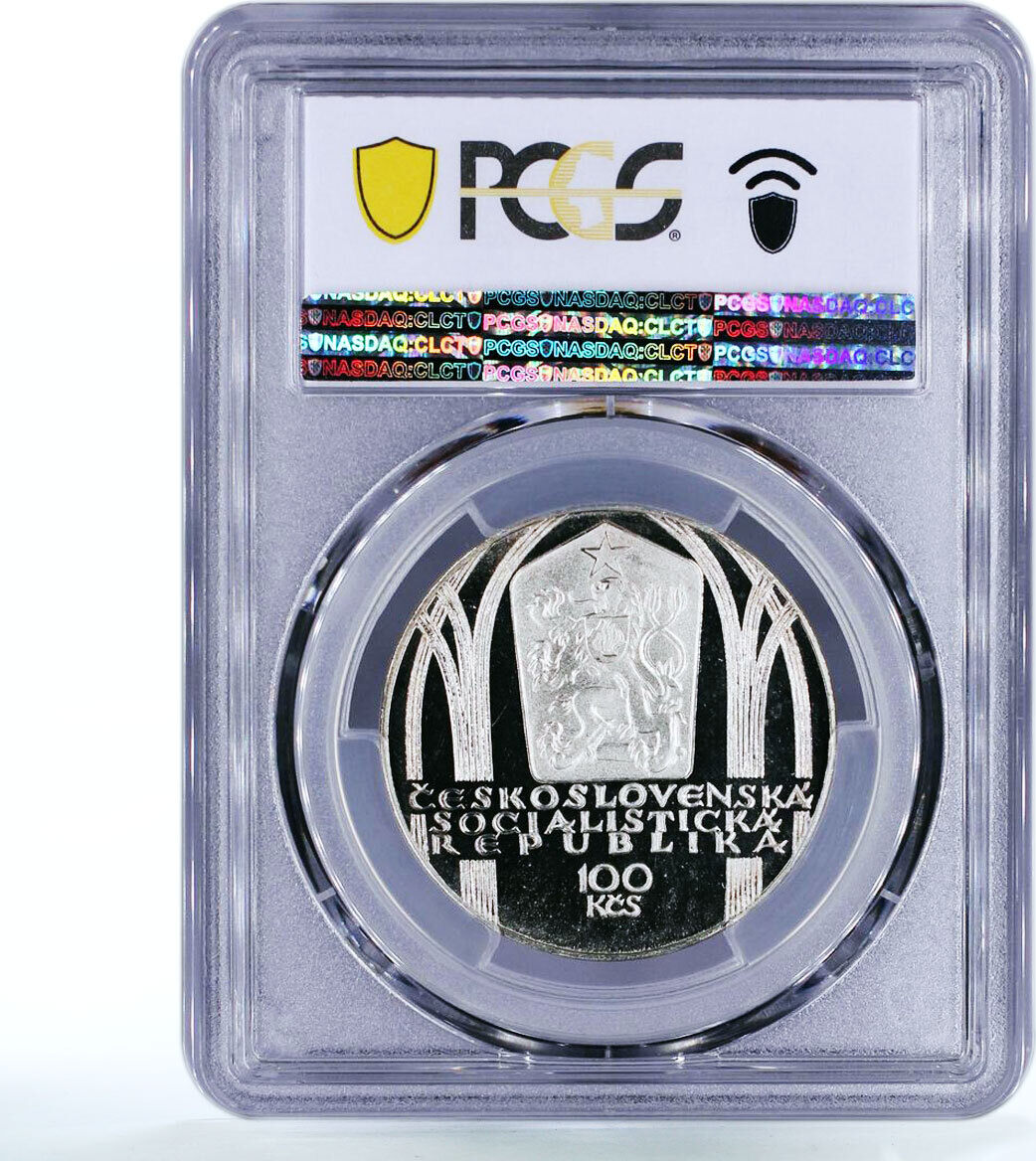Czech Republic Czechoslovakia 100 korun 650 Years Birth Peter Parler ...