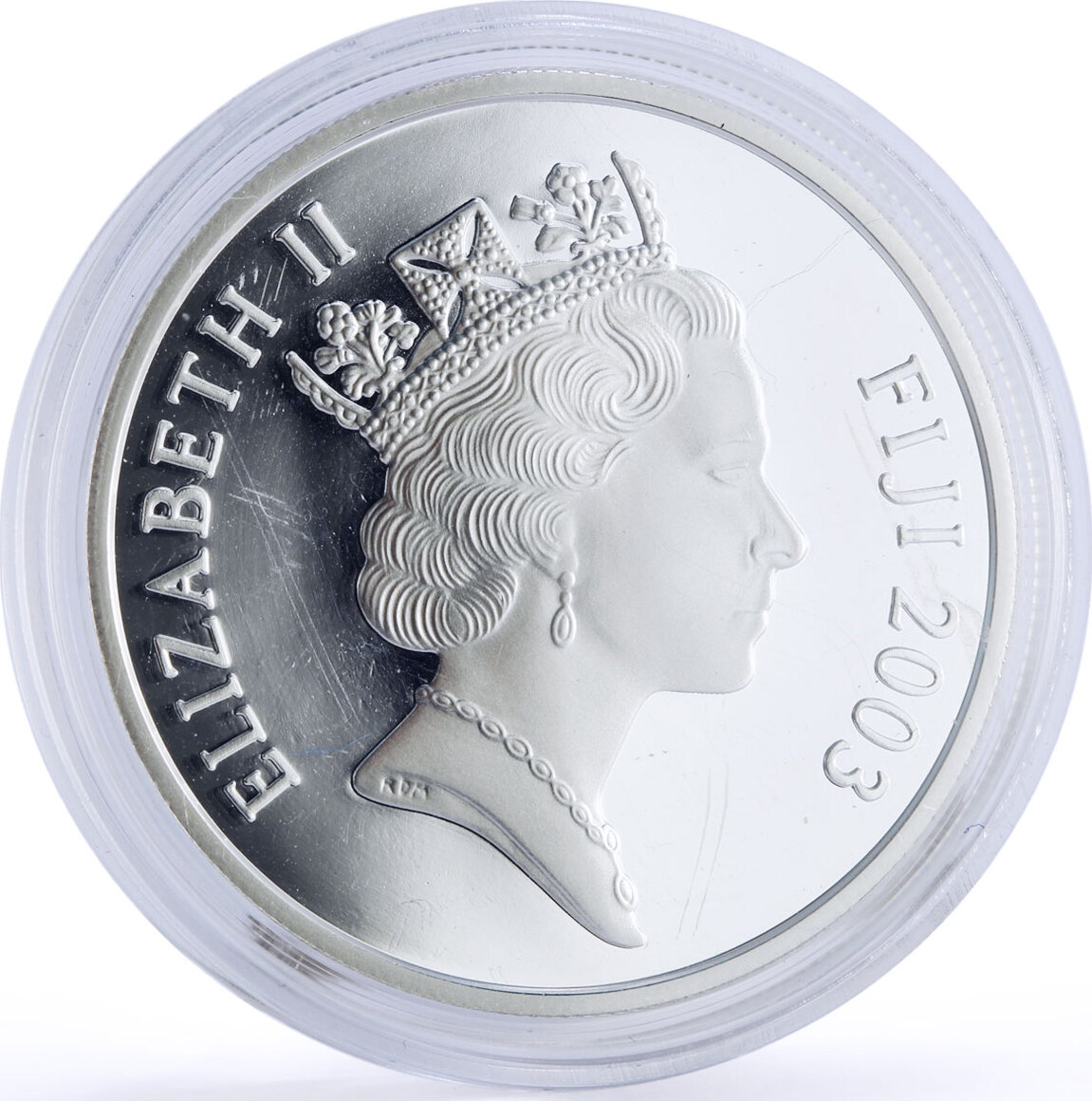Fiji 10 dollars HMS Investigator Ship Clipper Matthew Flinders silver ...