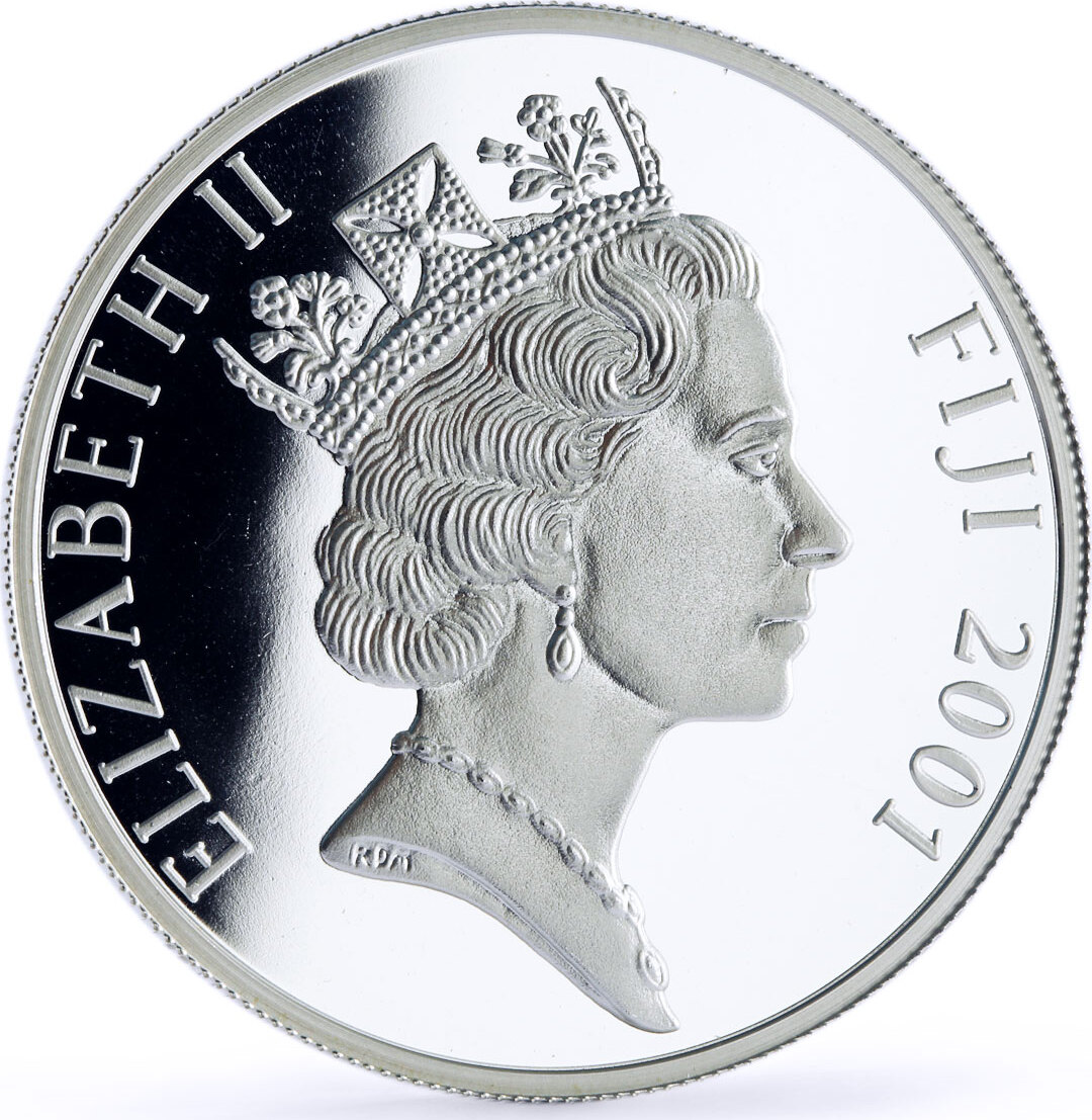 Fiji 10 dollars Seafaring HMS Providence Ship Clipper proof silver coin ...