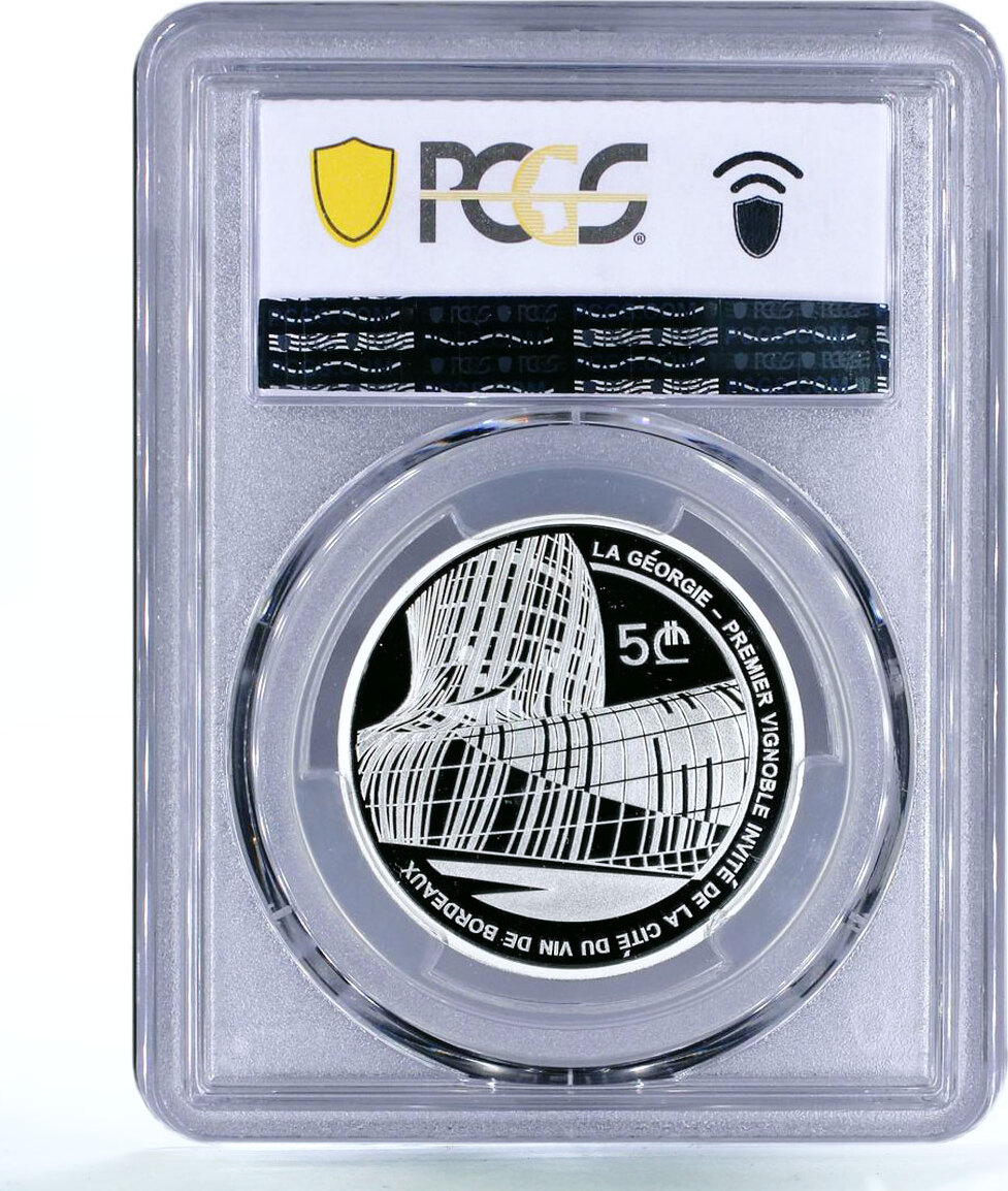 Georgia 5 lari Georgian Wine and Bordeux Wine Museum PR69 PCGS silver ...