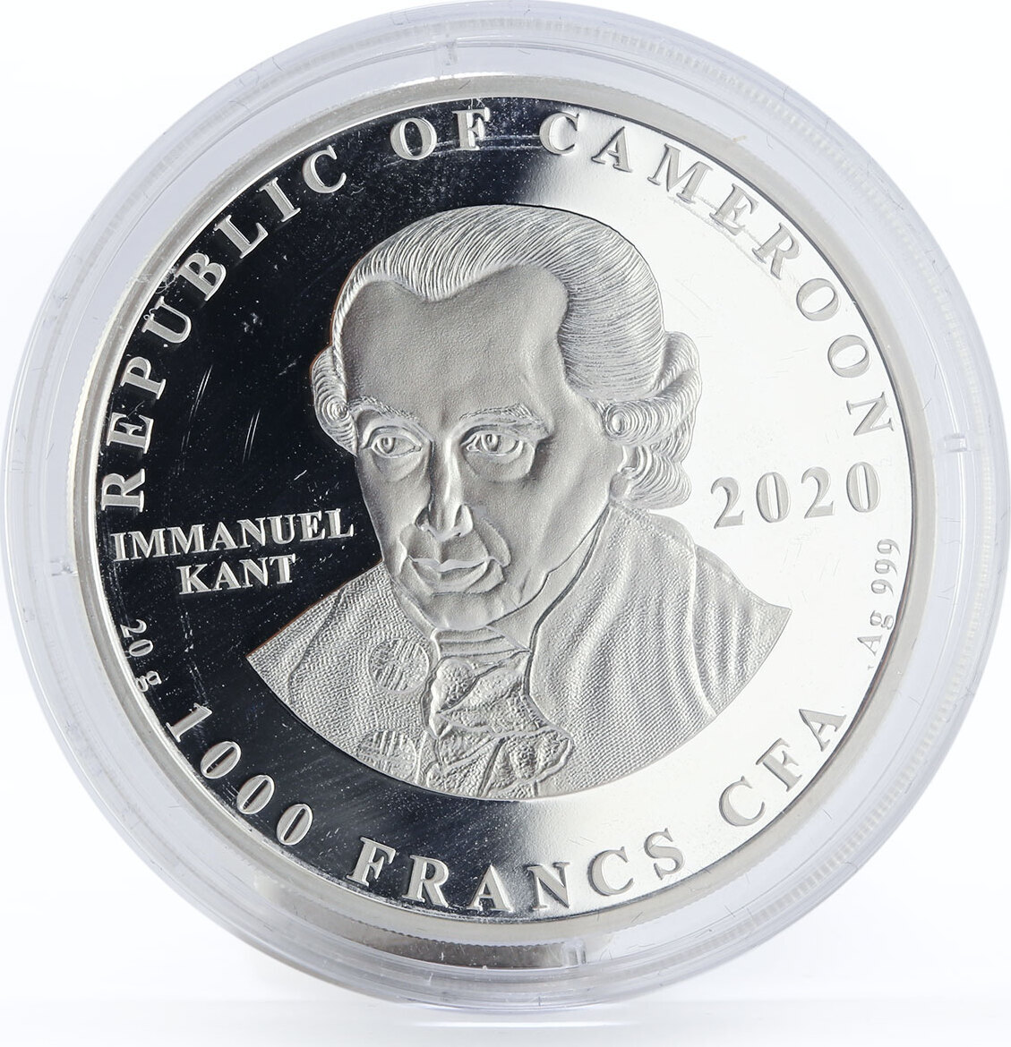 Cameroon 1000 francs Konigsberg Kaliningrad Cathedral Church silver ...