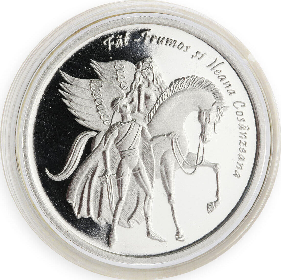 Moldova 20 lei Fat-Frumos Ileana Cosanzeana Myth Folklore silver coin ...