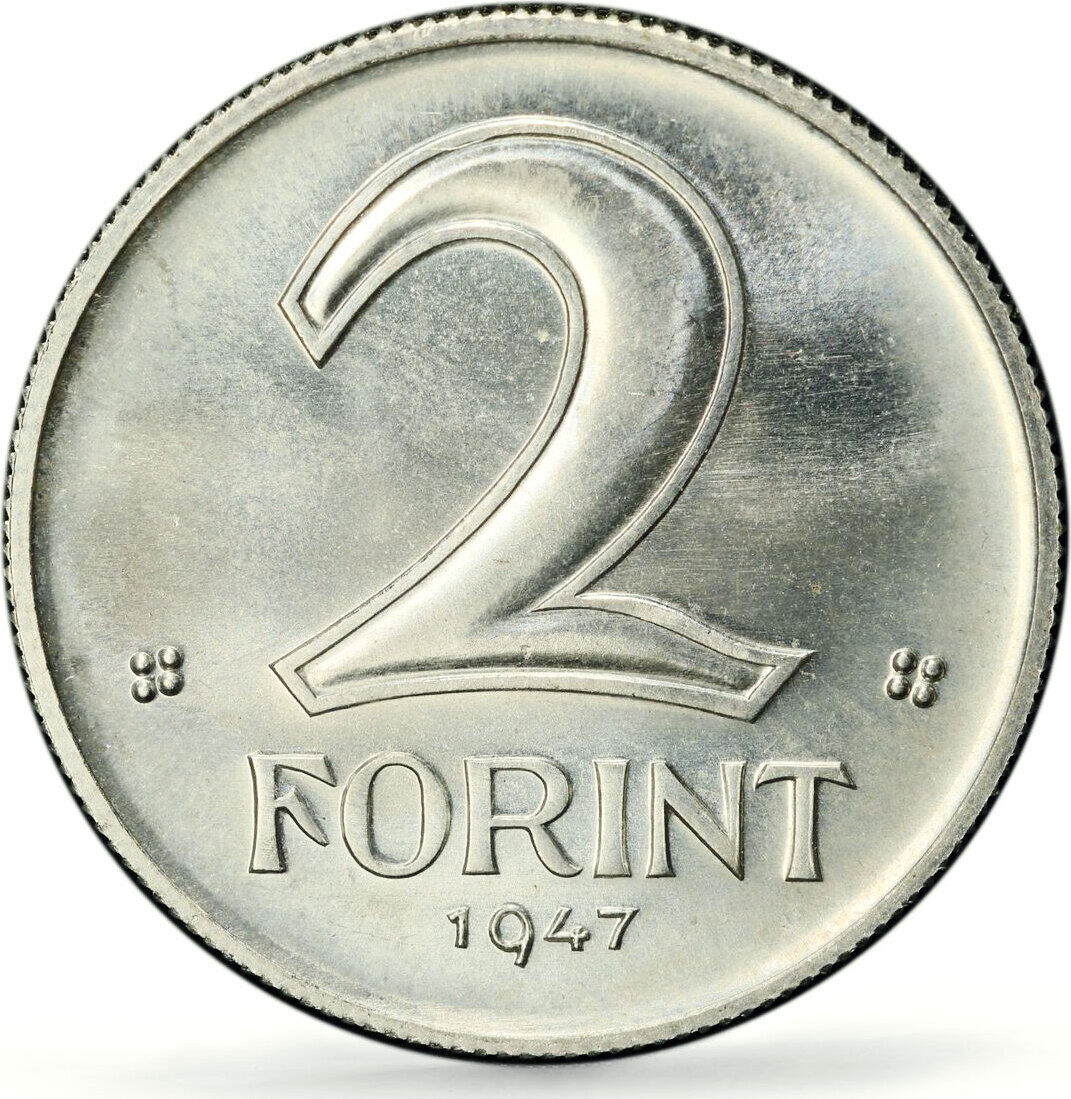 Hungary 2 forint Republic Coinage KM-533 MS65 PCGS aluminum coin 1947 ...
