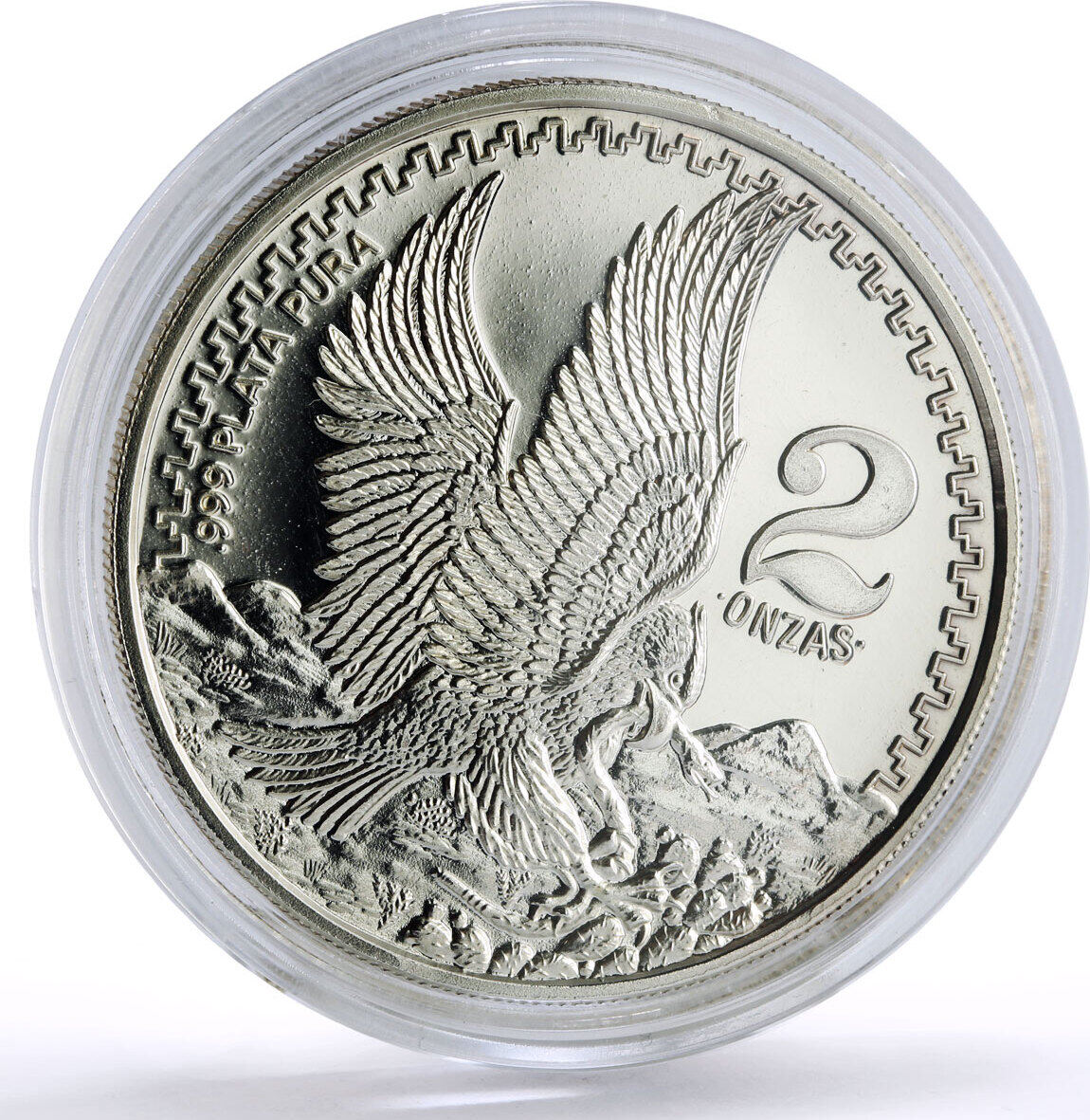 Mexico 2 onzas Libertad Angel of Independence 1921 Restrike proof ...