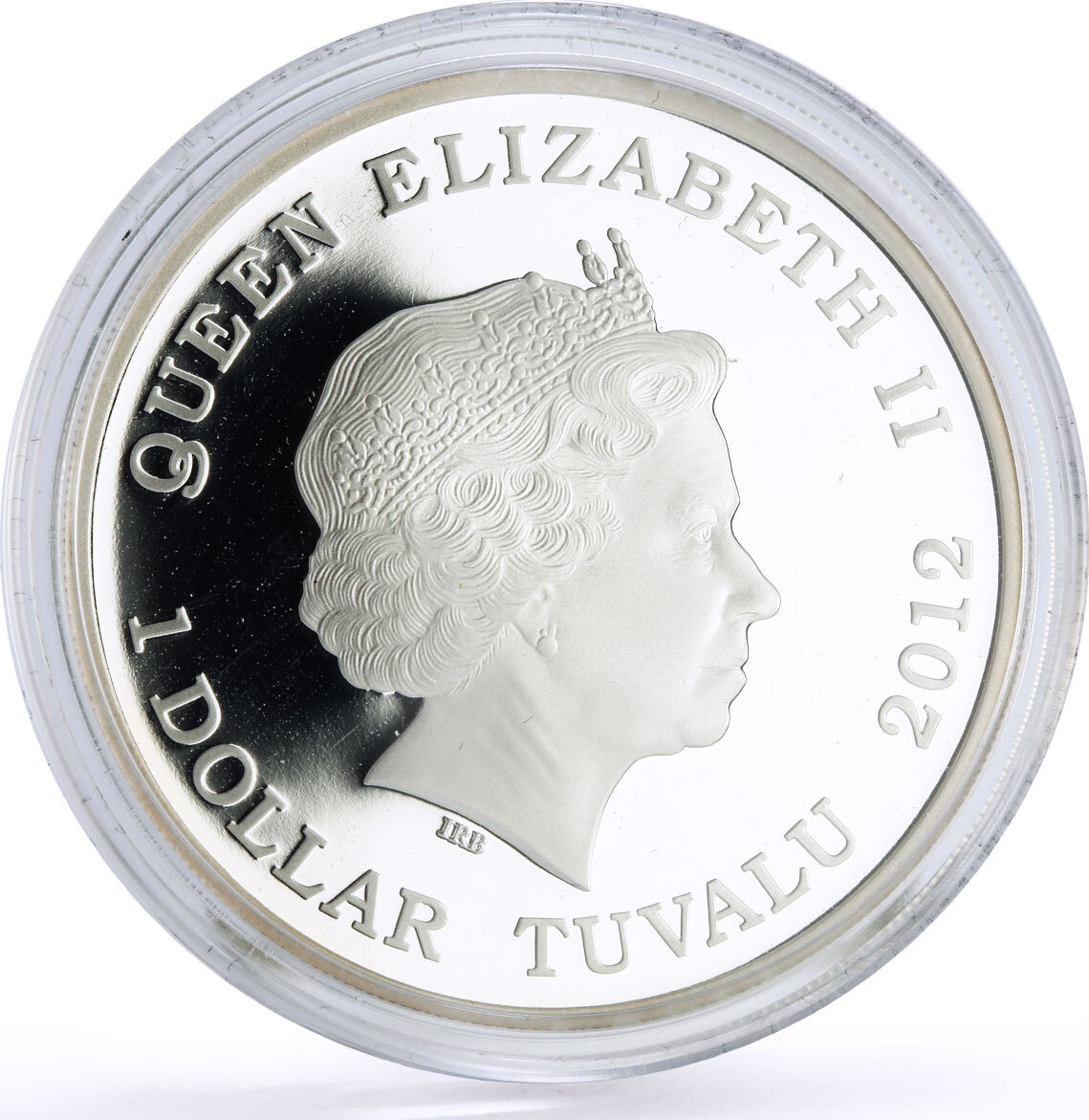 Tuvalu 1 dollar Conservation Wildlife Siberian Tiger Fauna silver coin ...