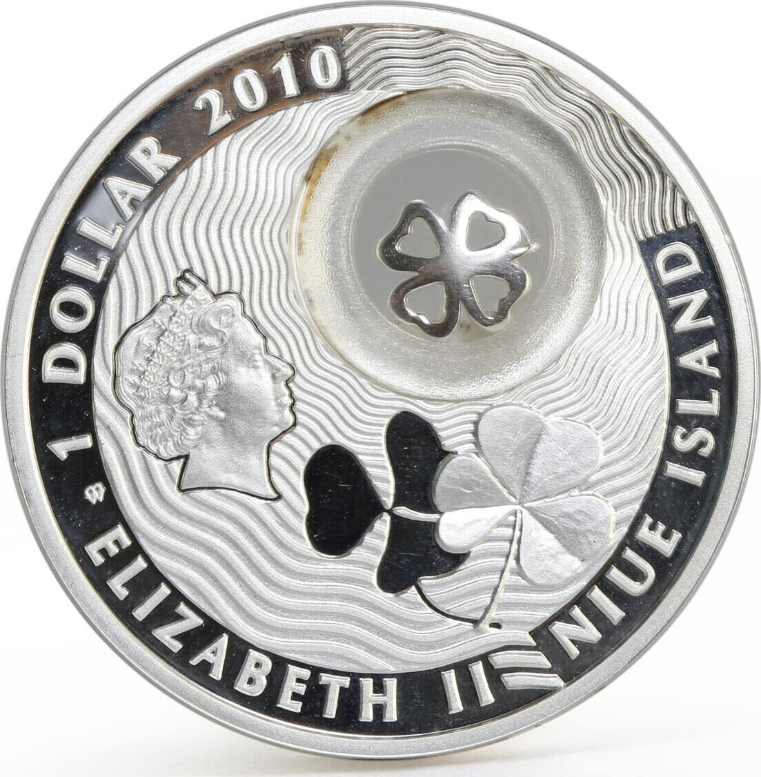 Niue 1 dollar Lucky Coins series The Four Leaf Clover Good Luck silver ...
