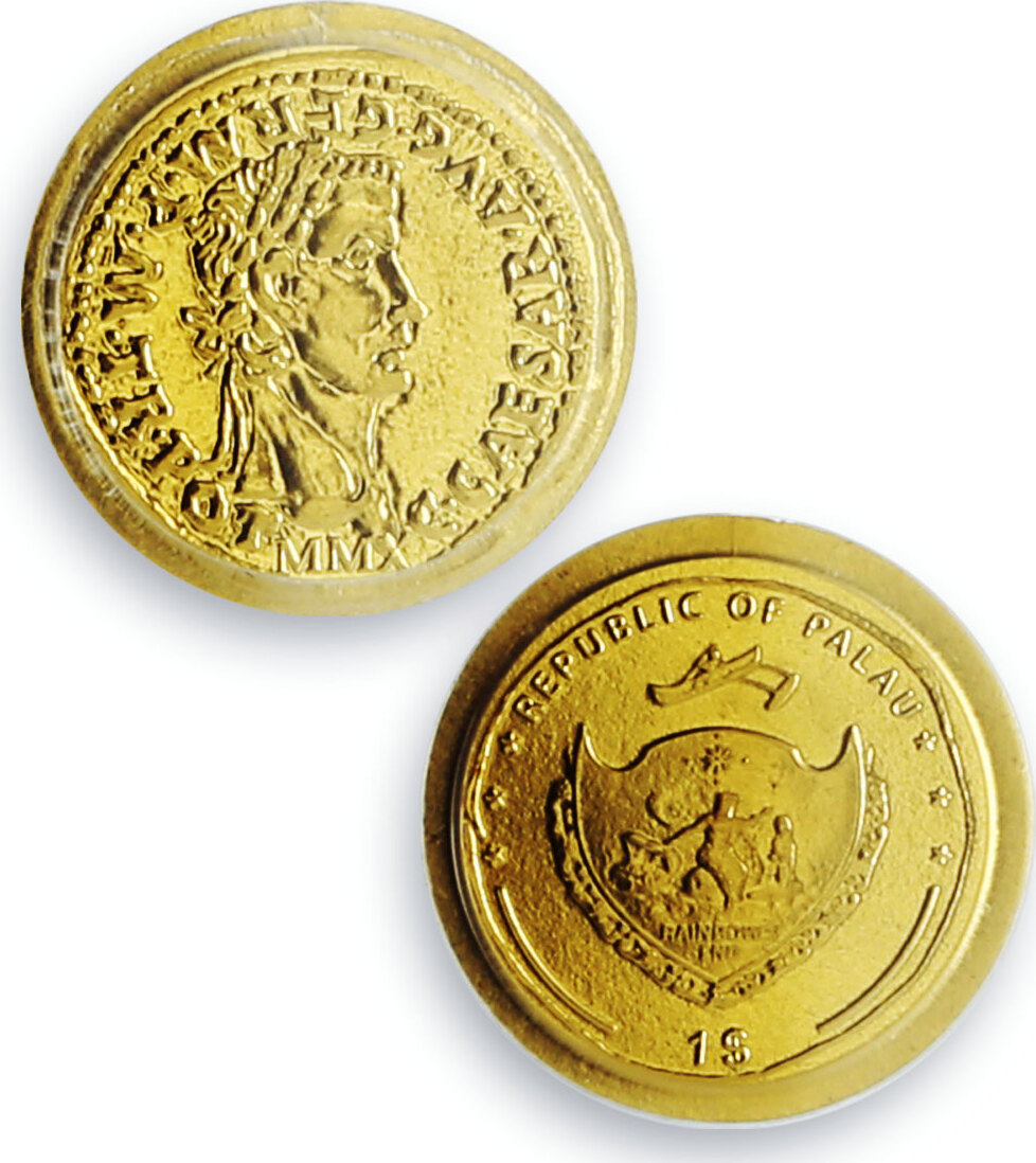 Palau 1 dollar Rome Empire Emperor Caligula Politics MS70 PCGS gold ...