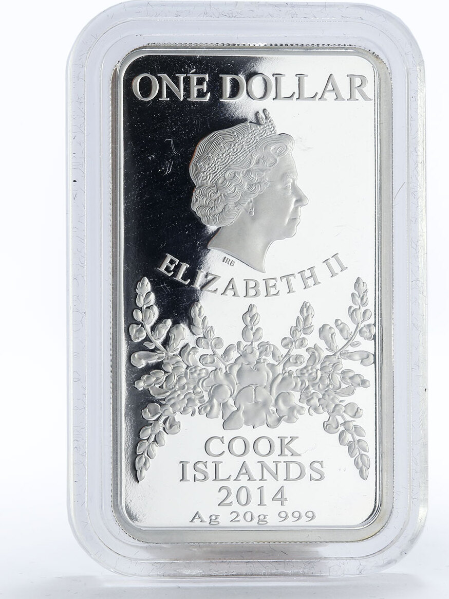 Cook Islands 1 dollar Zodiac Series Virgo Swan Birds silver coin 2014 ...