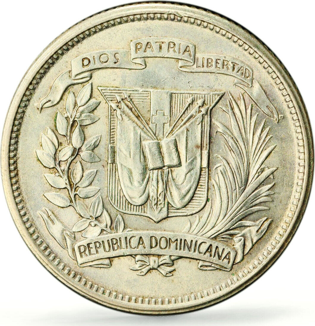 Dominican Republic 20 centavos Regular Coinage KM-20 MS62 PCGS silver ...