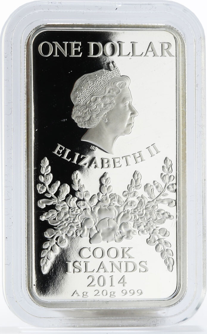 Cook Islands 1 dollar Zodiac Series Cancer Crab colored proof silver ...