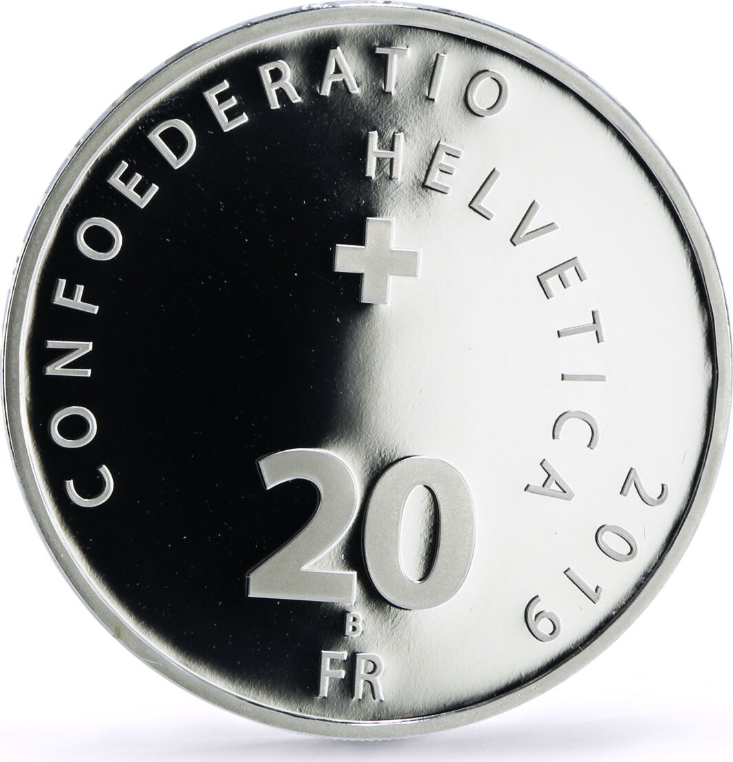 Switzerland 20 francs Knie Circus 100th Anniversary Clown proof silver ...