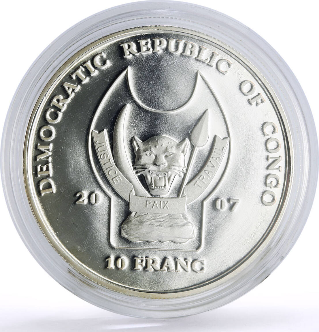 Democratic Republic of the Congo Congo 10 francs Conservation Wildlife ...