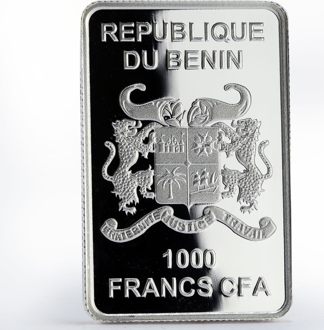 Benin 1000 francs German Knight Rider on a Horse silver coin 2014 Proof ...