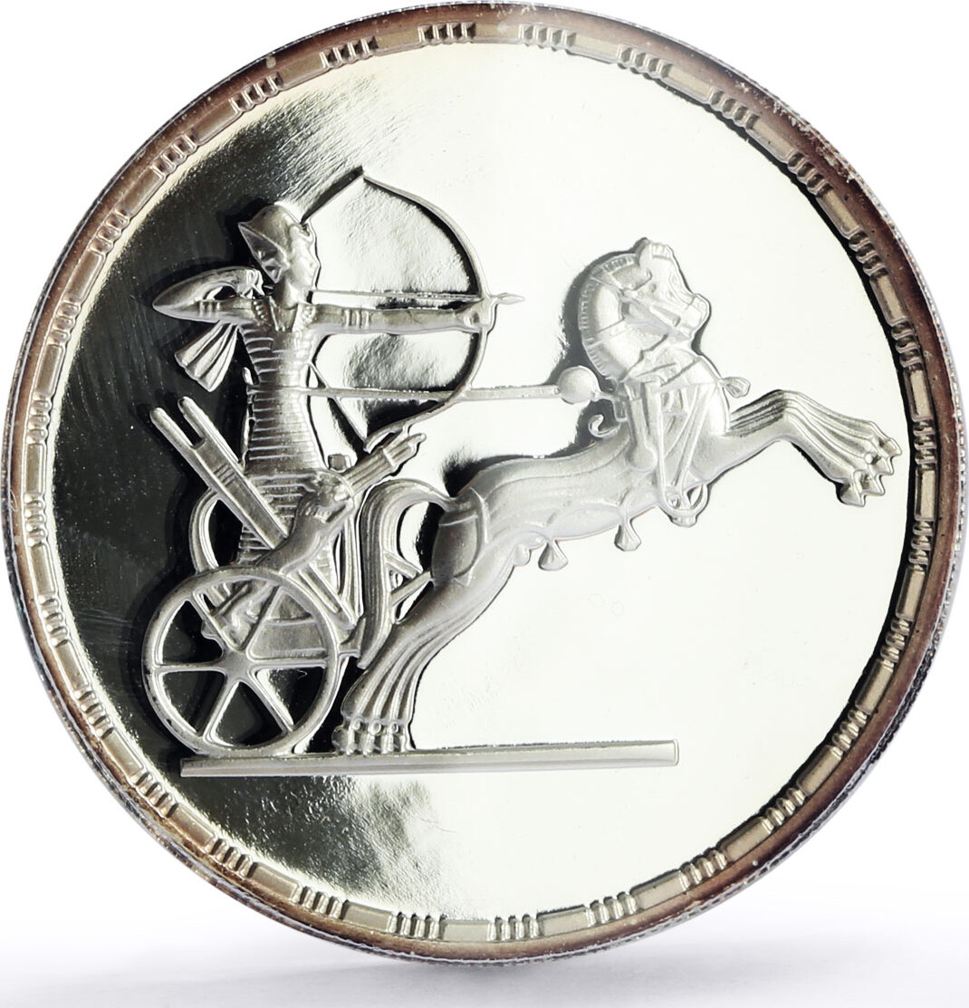 Egypt 5 pounds Ancient Treasures King Ramses II Chariot PR69 PCGS Ag ...