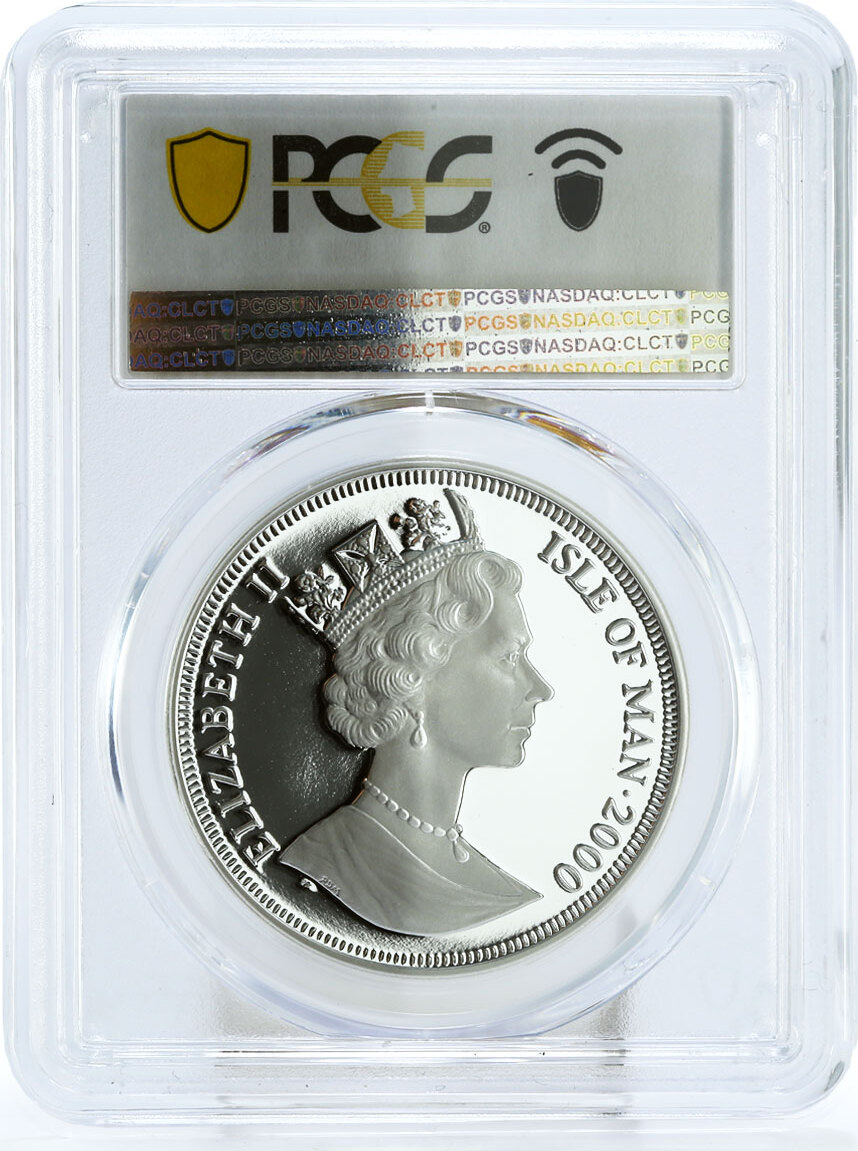 Isle of Man 1 crown Home Pets Scottish Cat Animals PR69 PCGS silver ...