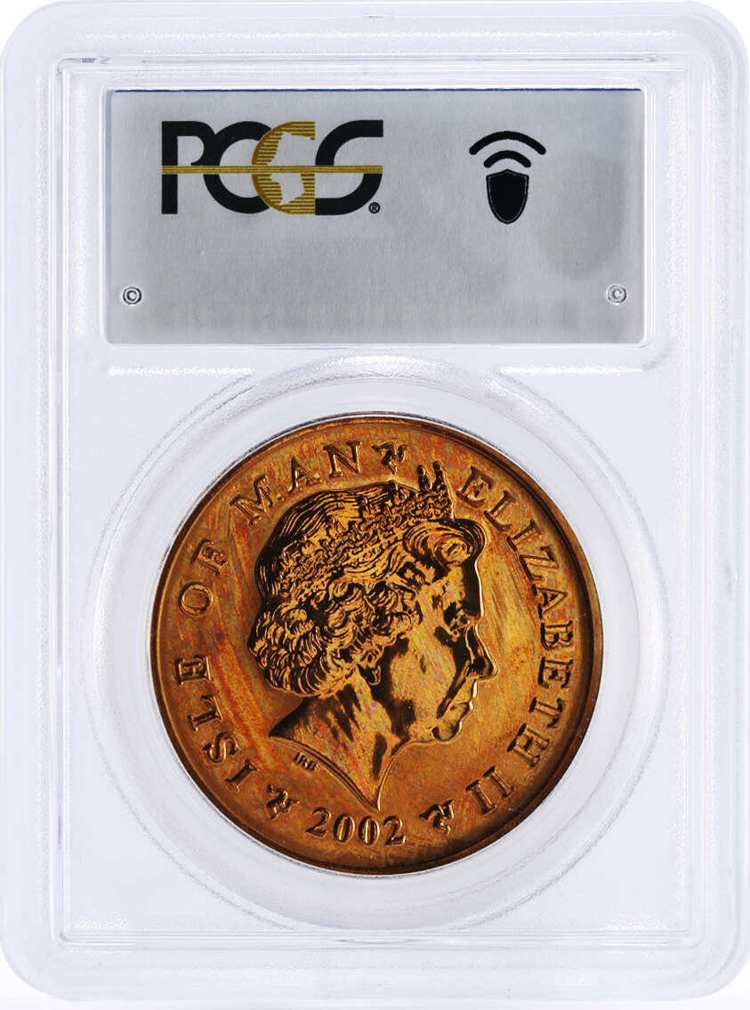 Isle of Man 60 pence Currency Converter Cash Trade MS67 PCGS bimetal ...
