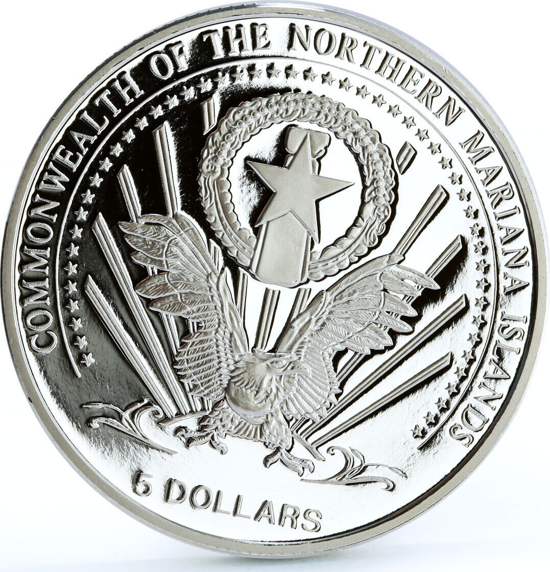 Northern Mariana Islands Mariana Islands 5 dollars Marine Life ...