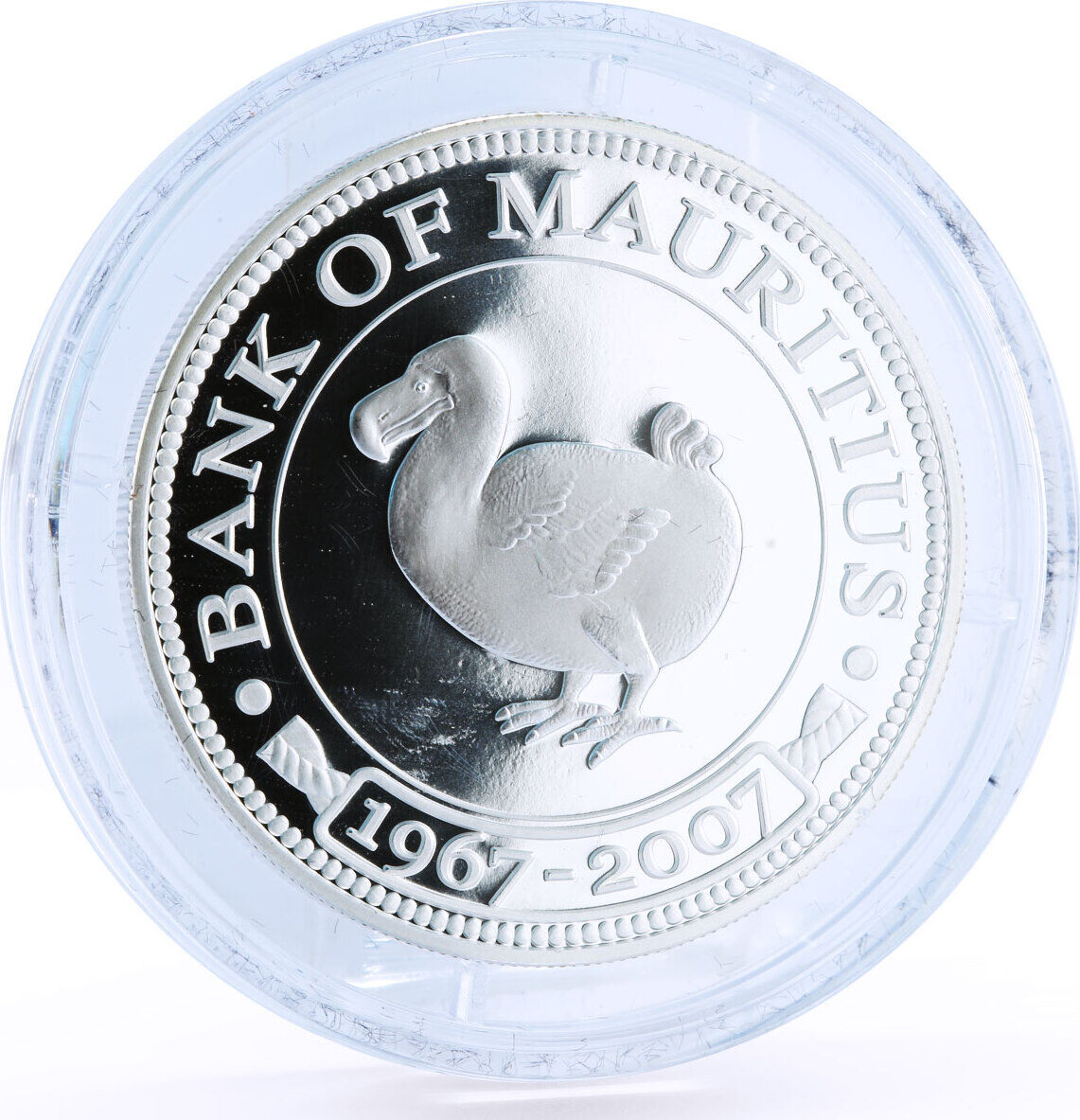 Mauritius 200 rupees 40 Years of National Bank Dodo Bird proof silver ...