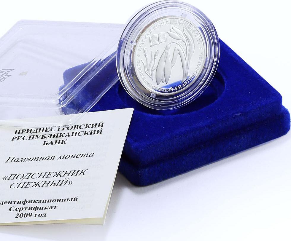 Transdnistria Transnistria 10 rubles Local Red Book Snowdrop Flower ...