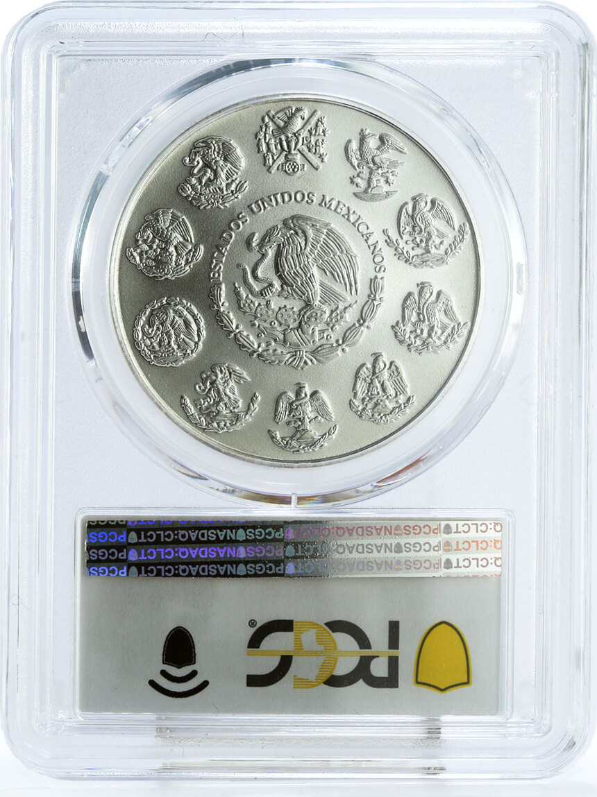 Mexico 1 onza Libertad Angel of Independence MS67 PCGS silver coin 2007 ...