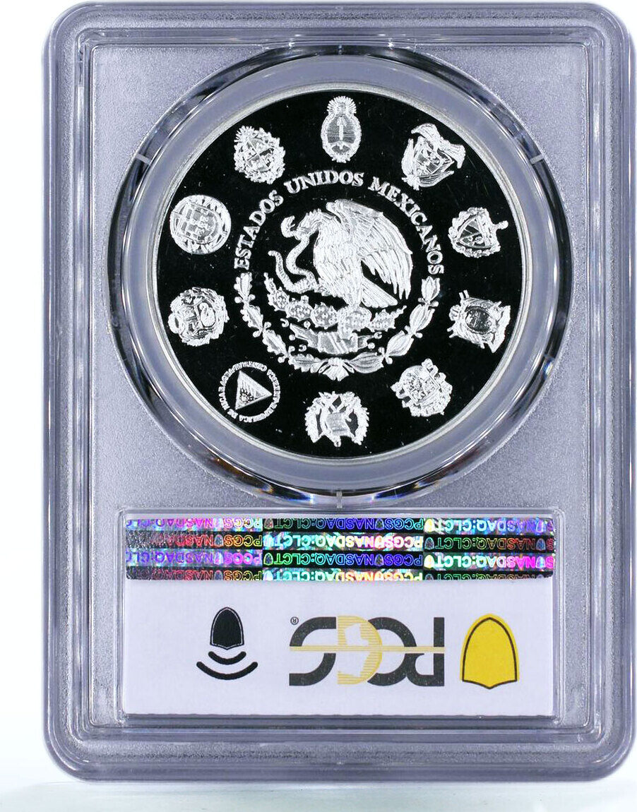 Mexico 5 pesos Pacific Ridley Sea Turtle PR67 PCGS proof silver coin ...