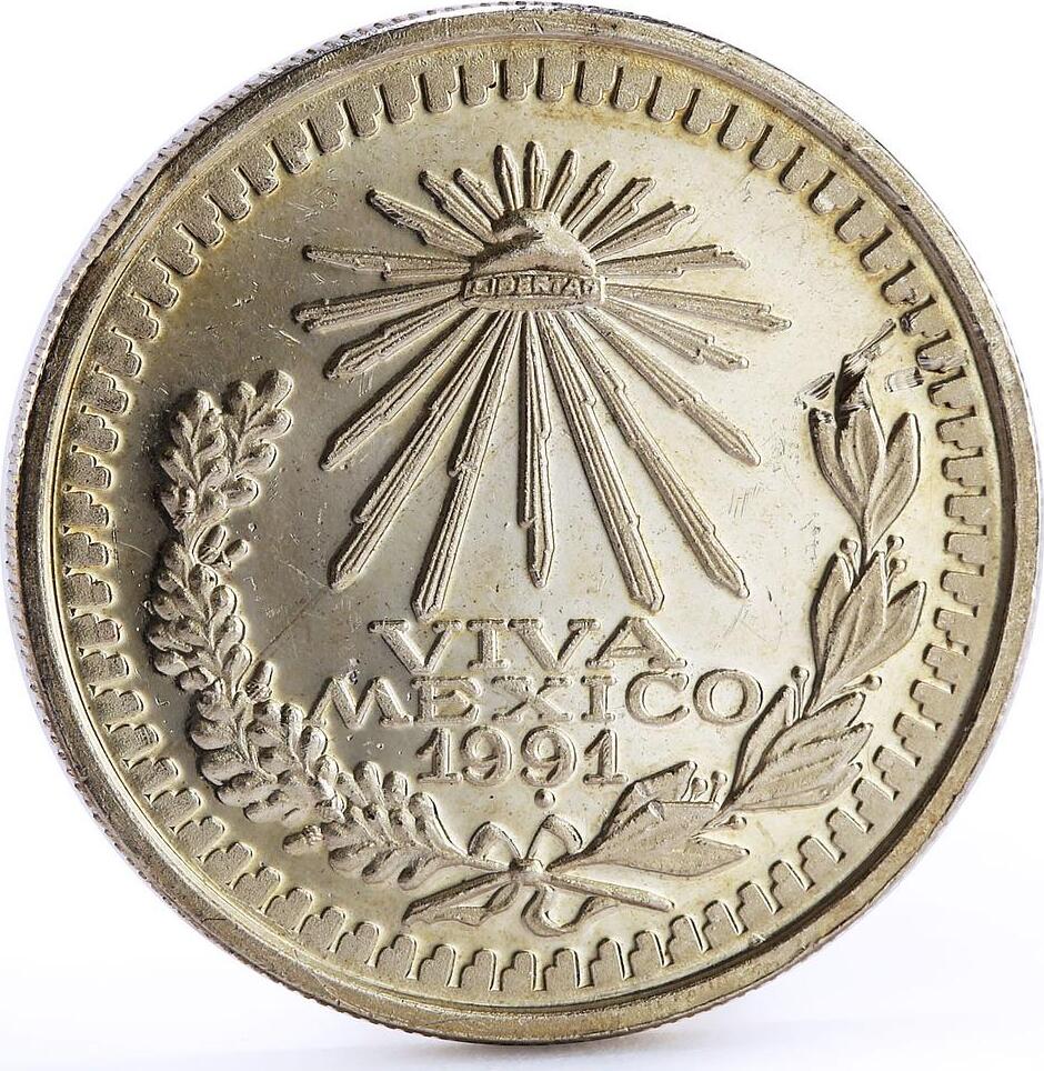 Mexico 1 onza Viva Mexico Libertad Freedom Independence silver coin ...