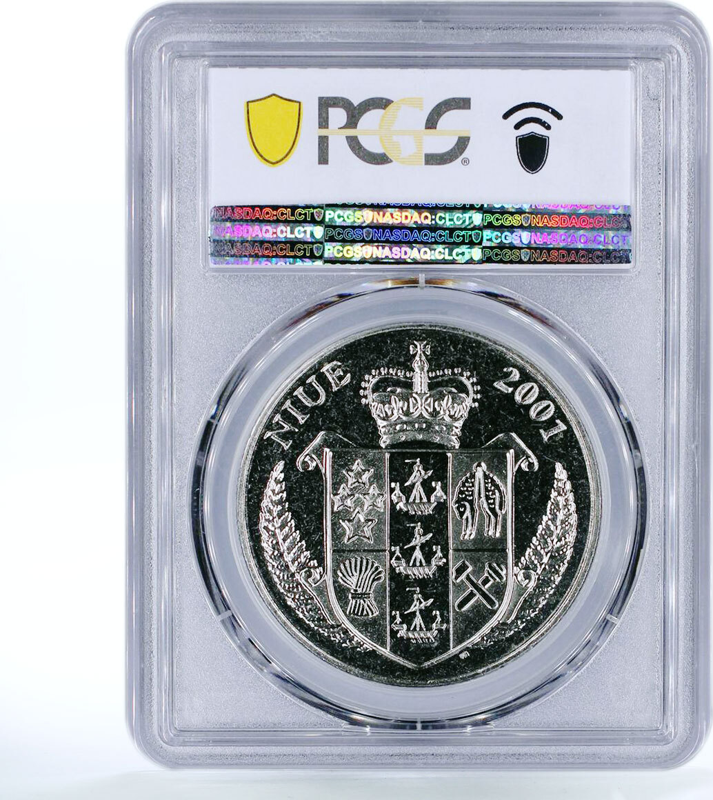 Niue 1 dollar Pokemon Meowth MS66 PCGS copper-nickel coin 2001 UNC | MA ...