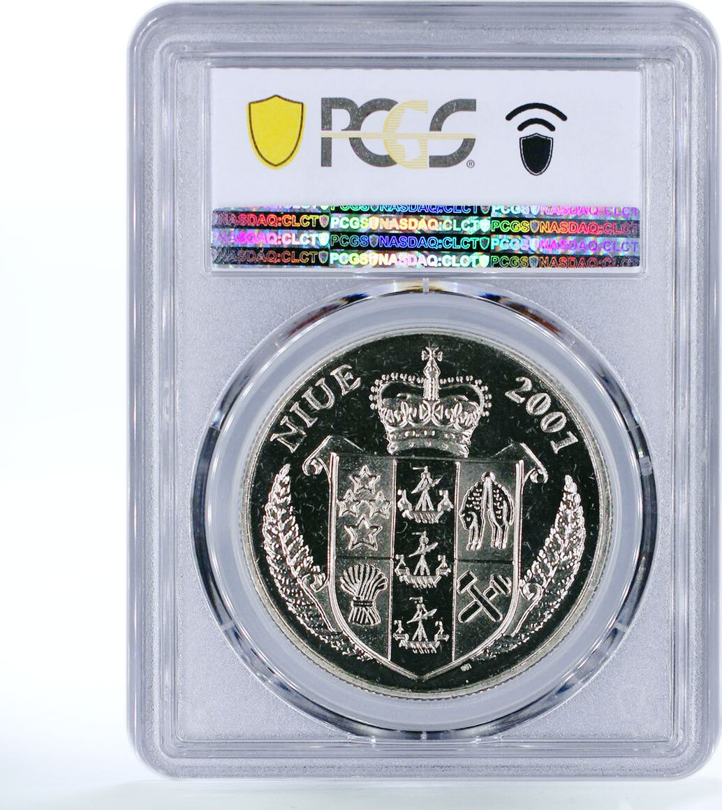 Niue 1 dollar Pokemon Pikachu MS67 PCGS copper-nickel coin 2001 UNC ...