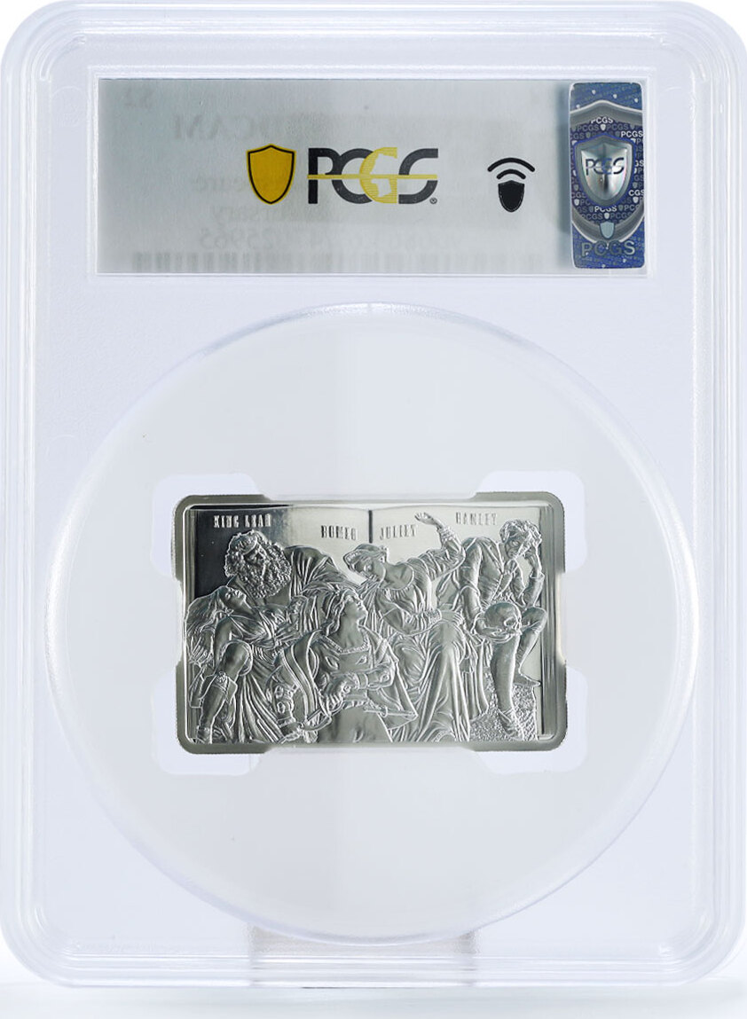 Niue 2 dollars 450 Years William Shakespeare Literature PR67 PCGS Ag ...