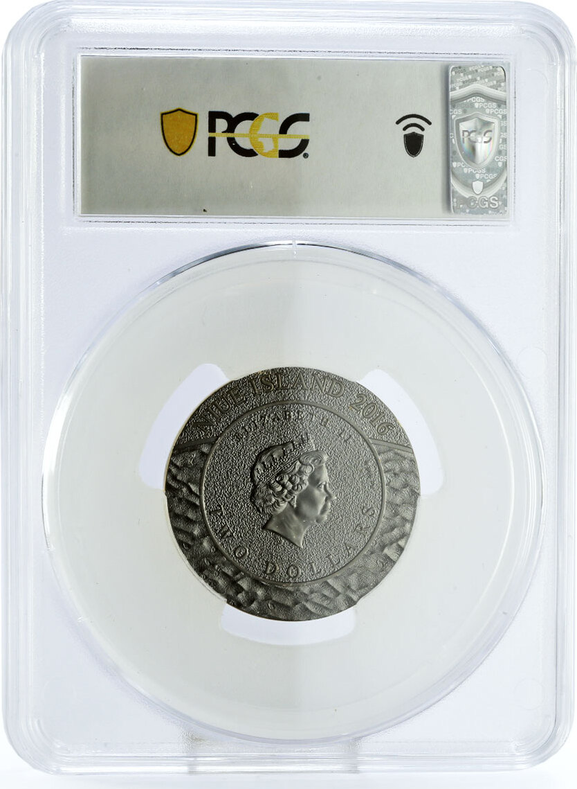 Niue 2 dollars Earth Evolution Trilobites Insects Fauna MS69 PCGS Ag ...