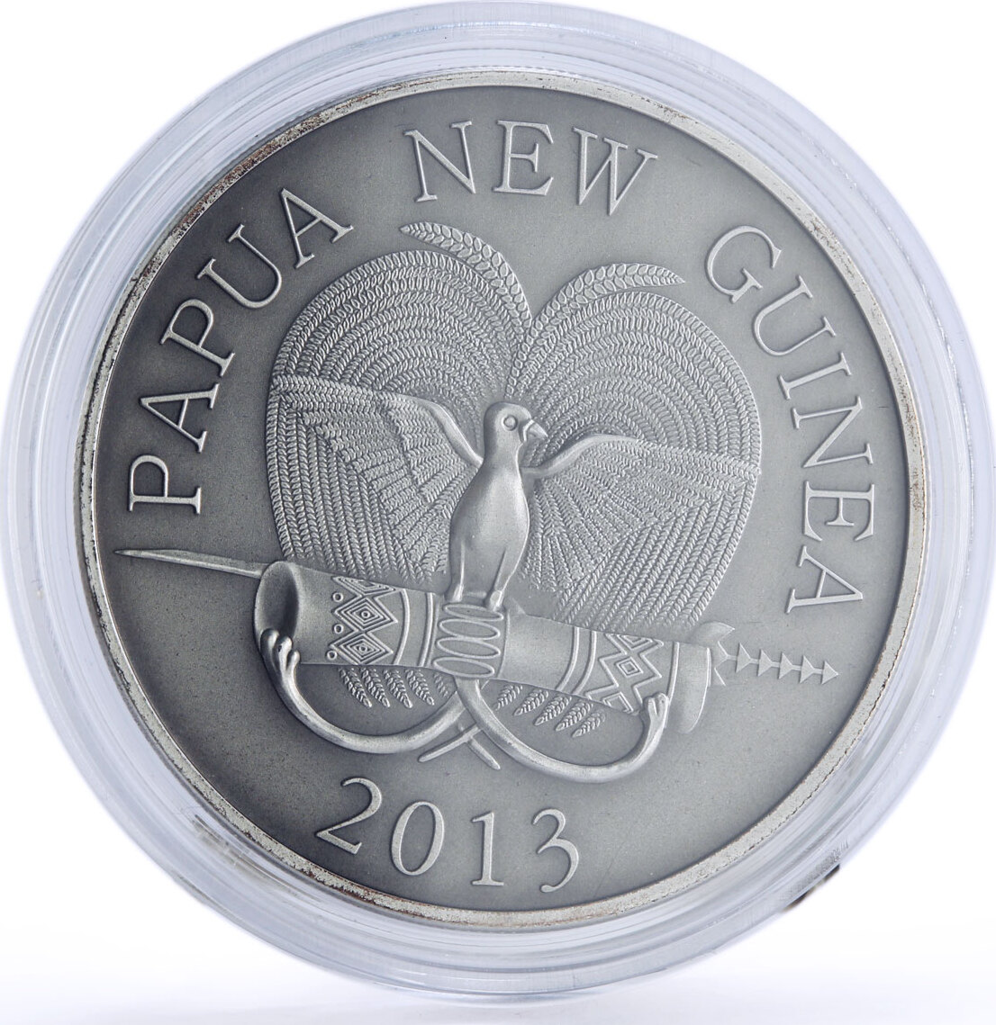 Papua New Guinea 5 kina Endangered Wildlife Tree Kangaroo Fauna silver ...