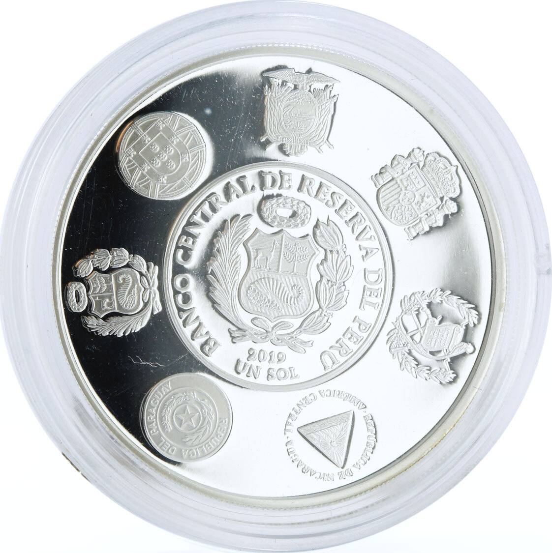 Peru 1 sol 1st Peruvian Train Steam Locomotive Railways Railroads Ag ...