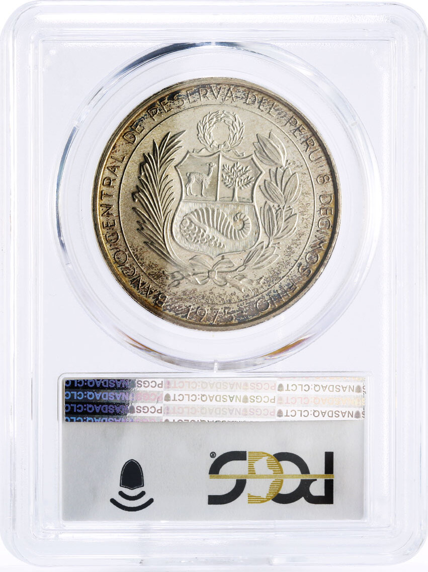 Peru 200 sol Aviation Heroes Chavez and Quinones MS67 PCGS silver coin ...