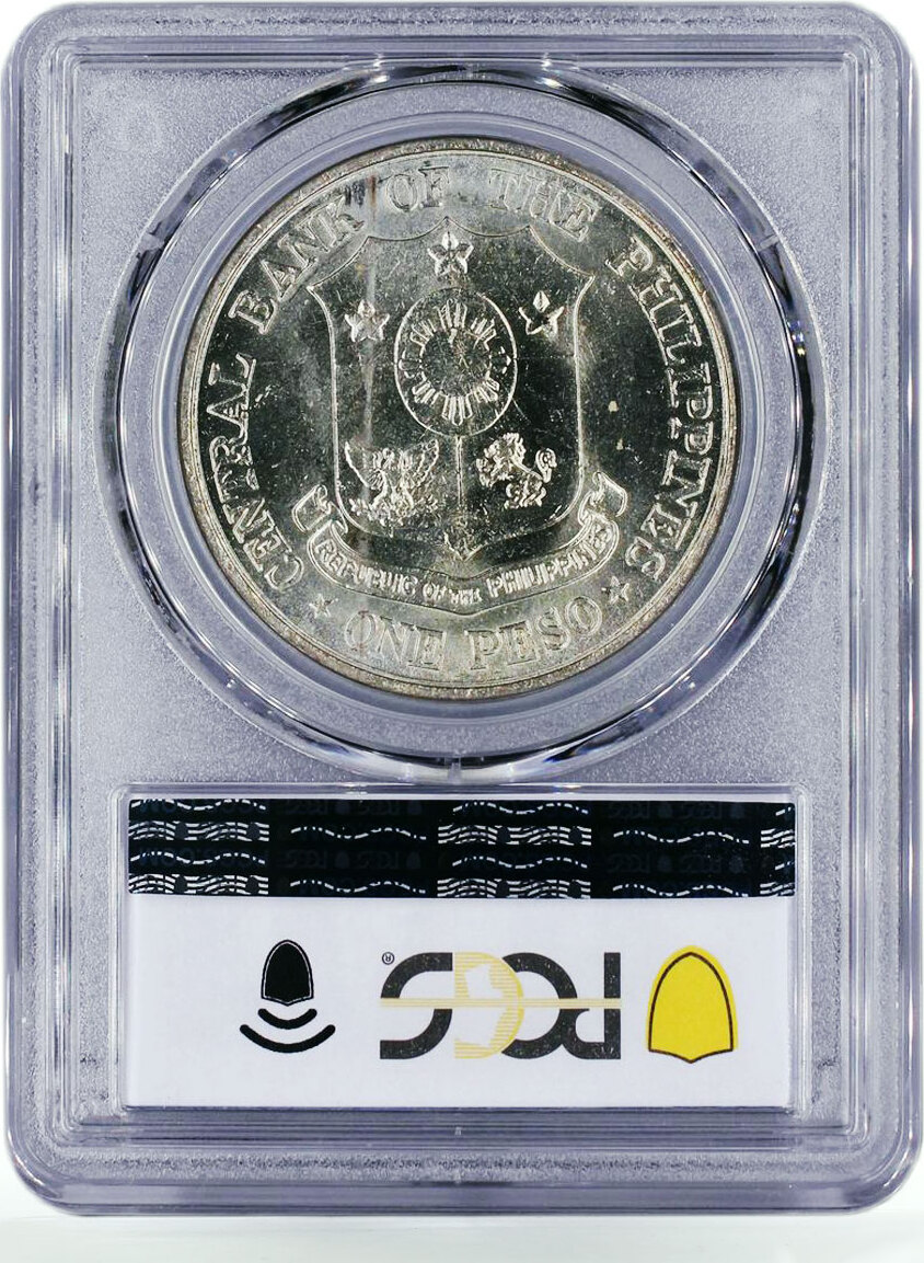 Philippines 1 piso 100 Years National Hero Jose Rizal MS63 PCGS Ag coin ...