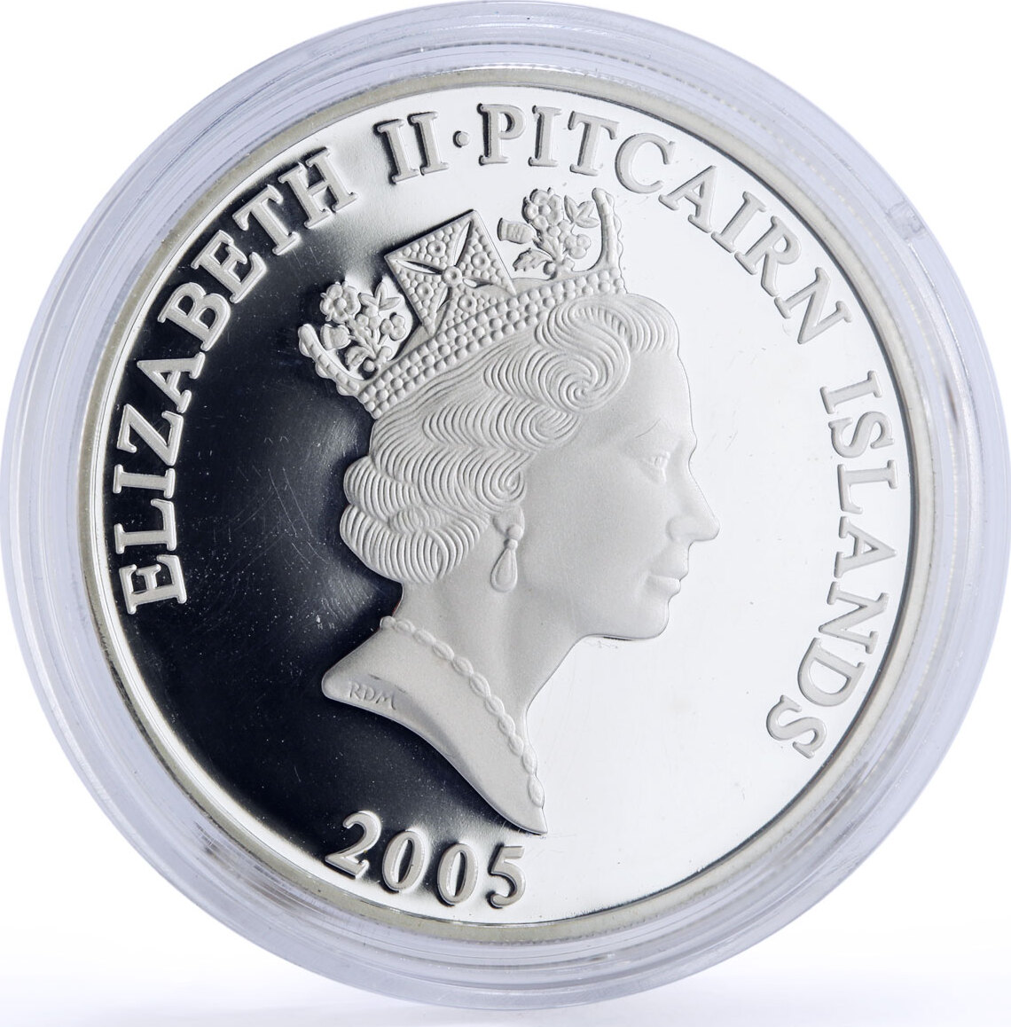 Pitcairn Islands 5 dollars Seafaring Swallow Ship Clipper proof silver ...