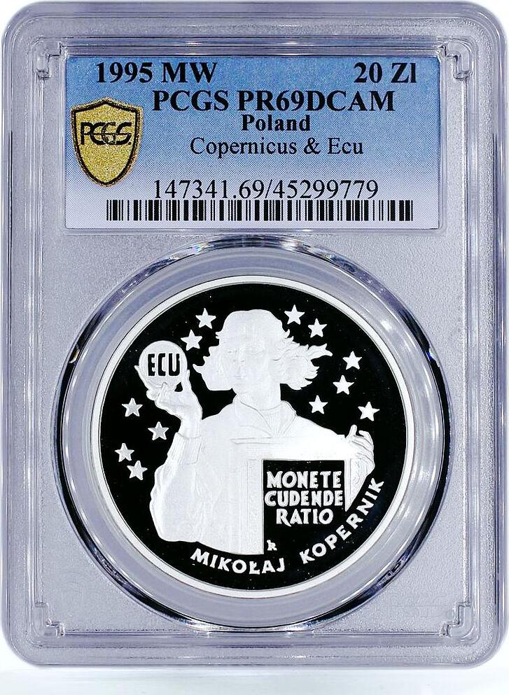 Poland 20 zlotych Scientist Nicholas Copernicus ECU PR69 PCGS silver ...