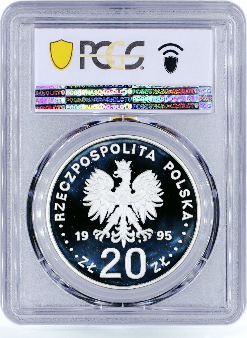 Poland 20 zlotych Katyn Burned Forest Memorial PR69 PCGS silver coin ...