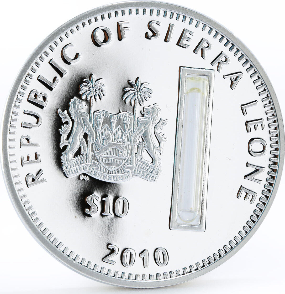 Sierra Leone 10 dollars Holy Churches Basilica of St Peter silver coin ...
