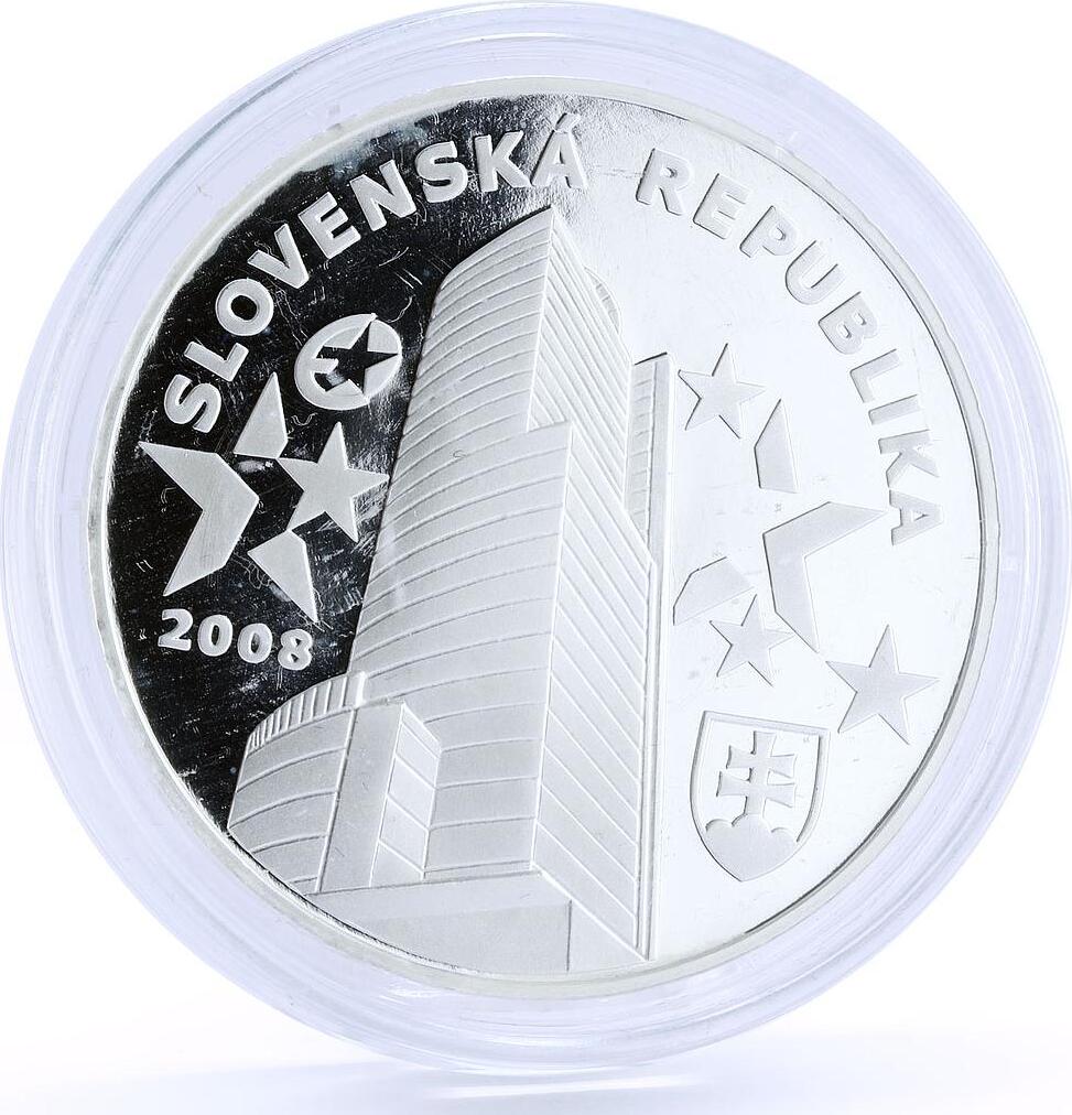 Slovakia 1000 korun National Currency Anniversary Statues Building Ag ...